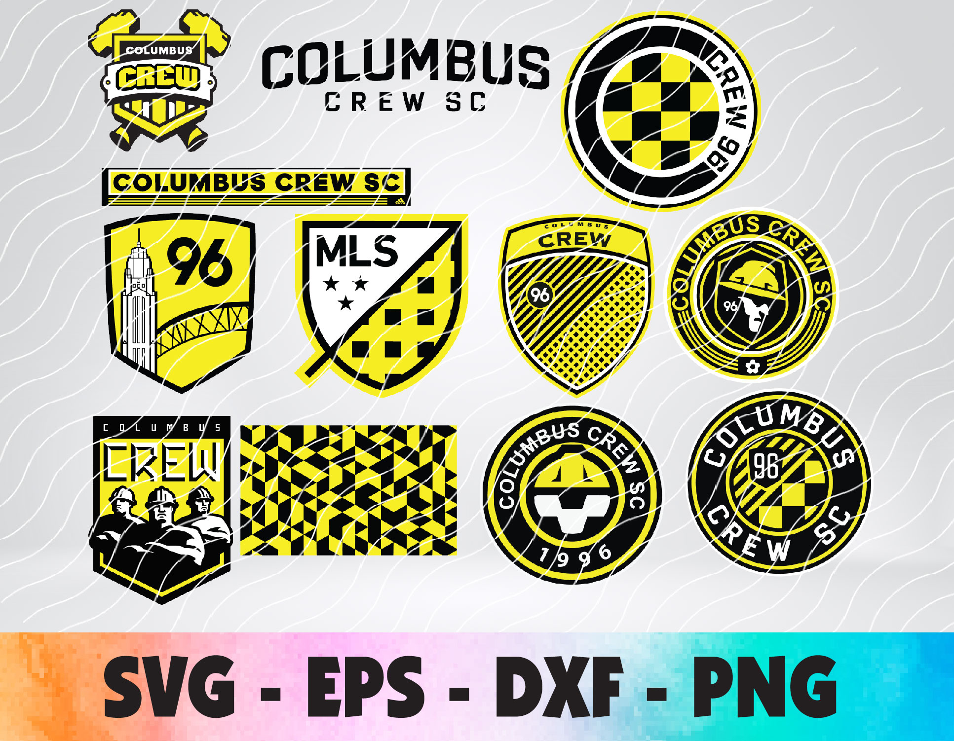 Columbus Crew logo, bundle logo, svg, png, eps, dxf | Inspire Uplift