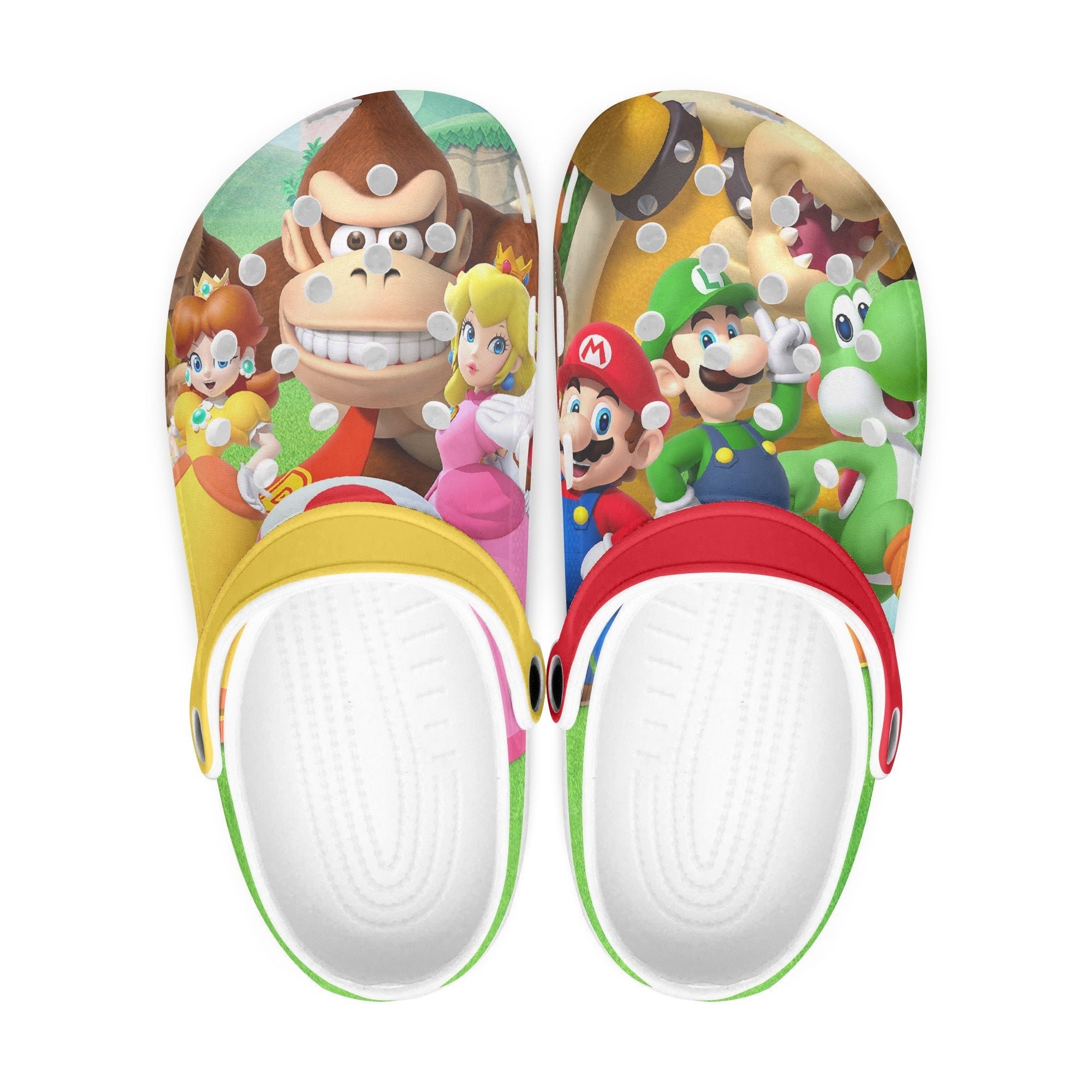 Super Mario Bros Clog Shoes Unisex, Super Mario Bros Crocs, | Inspire ...