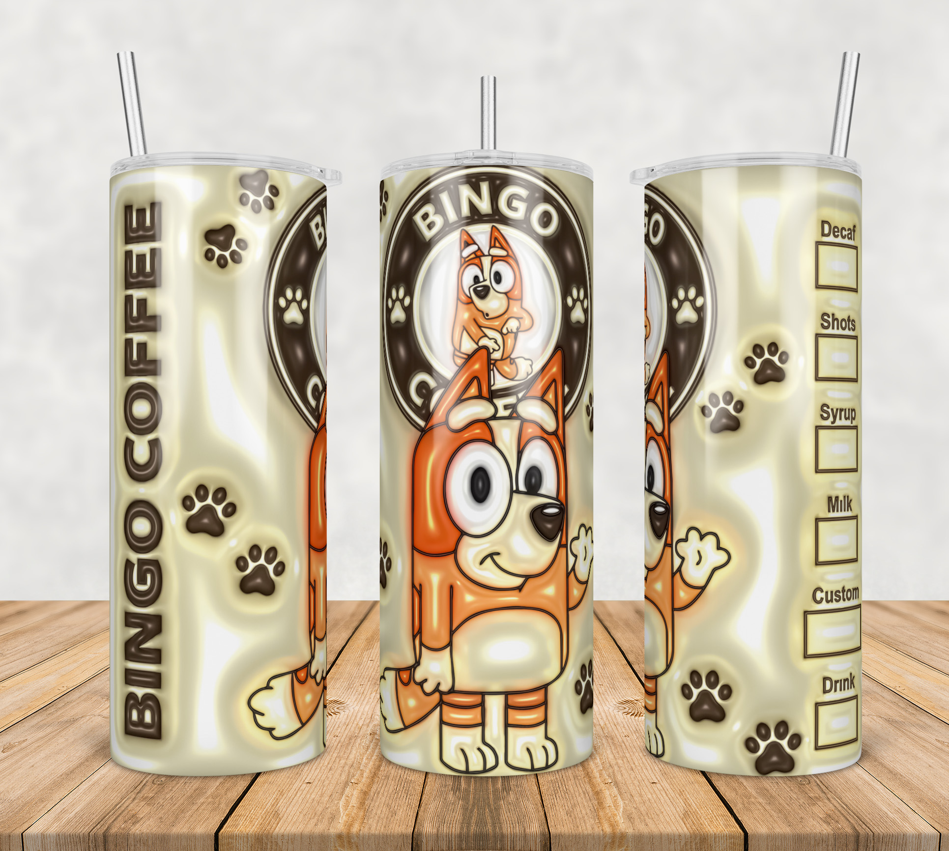 Bingo Tumbler Wrap Png, Bluey Bingo 20oz Skinny Tumbler Temp | Inspire ...