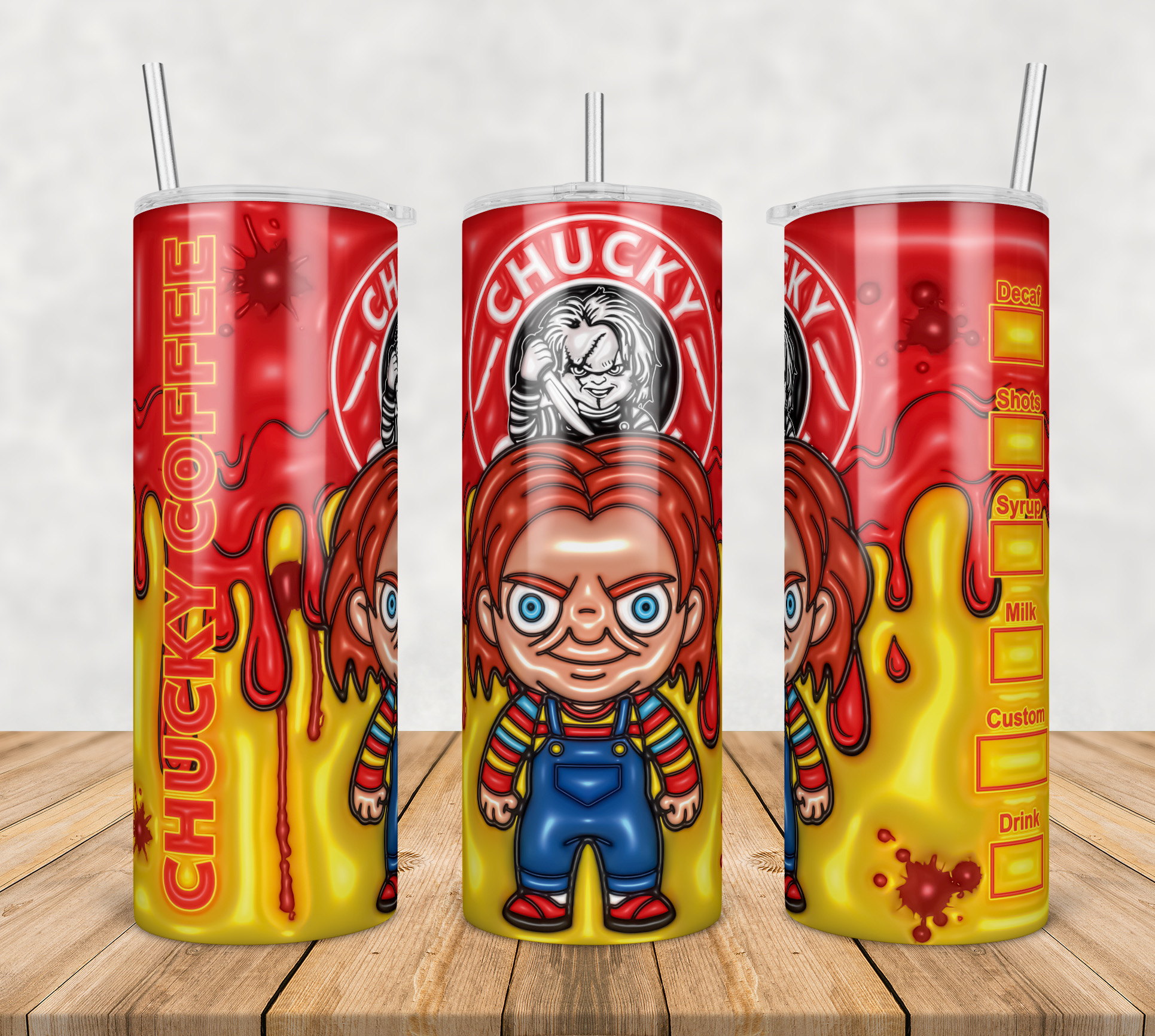 Chucky Tumbler Wrap Png, Chucky 20oz Skinny Tumbler Template | Inspire ...