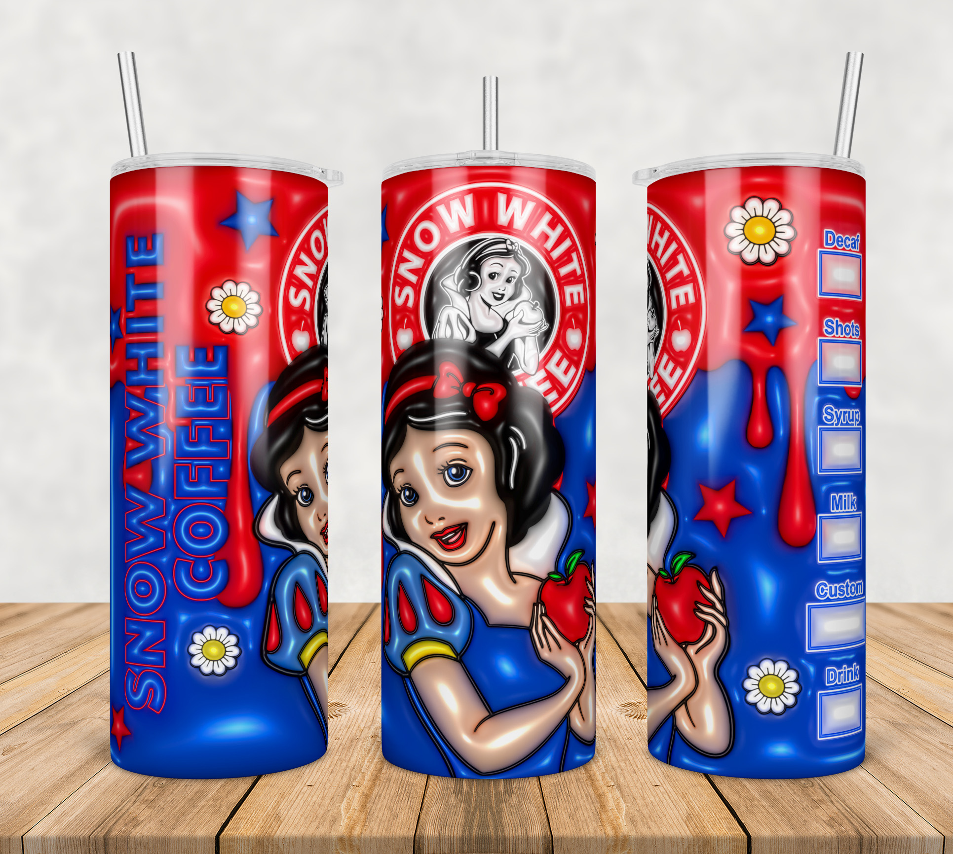 Snow White Tumbler Wrap Png, Snow White 20oz Skinny Tumbler - Inspire ...