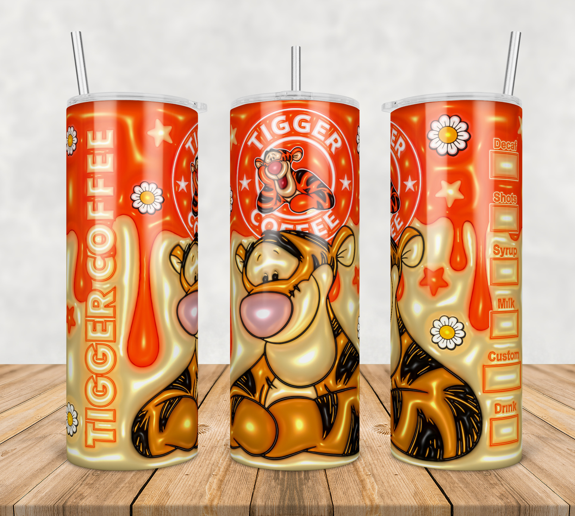 Tigger Tumbler Wrap Png, Tigger 20oz Skinny Tumbler Template | Inspire ...