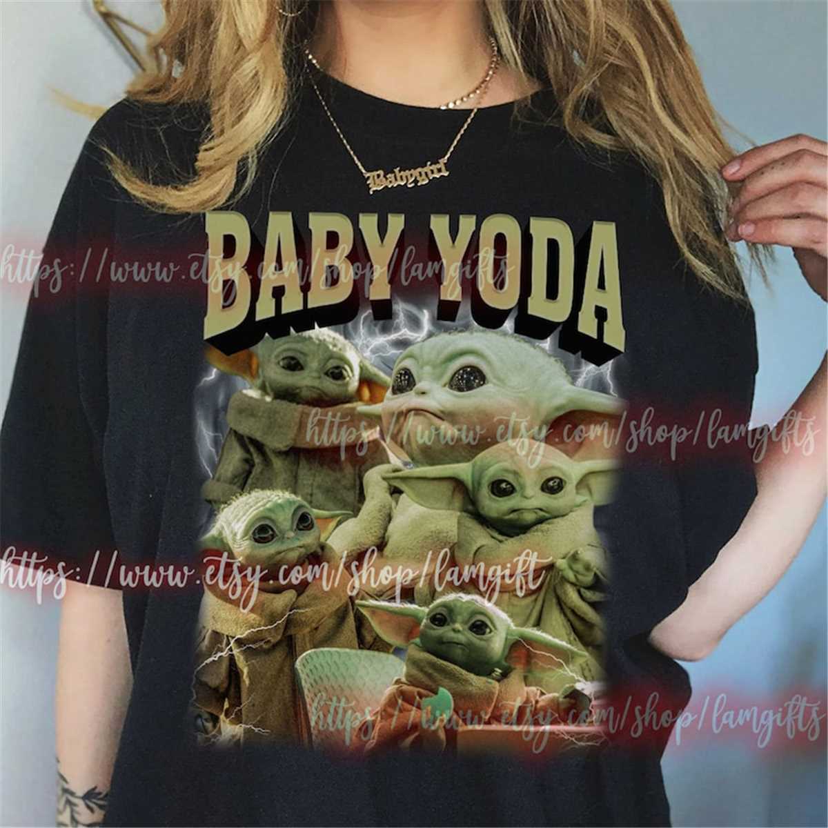 Baby Yoda T-shirt, Baby Yoda Sweatshirts 90s, Baby Yoda Hood - Inspire Uplift