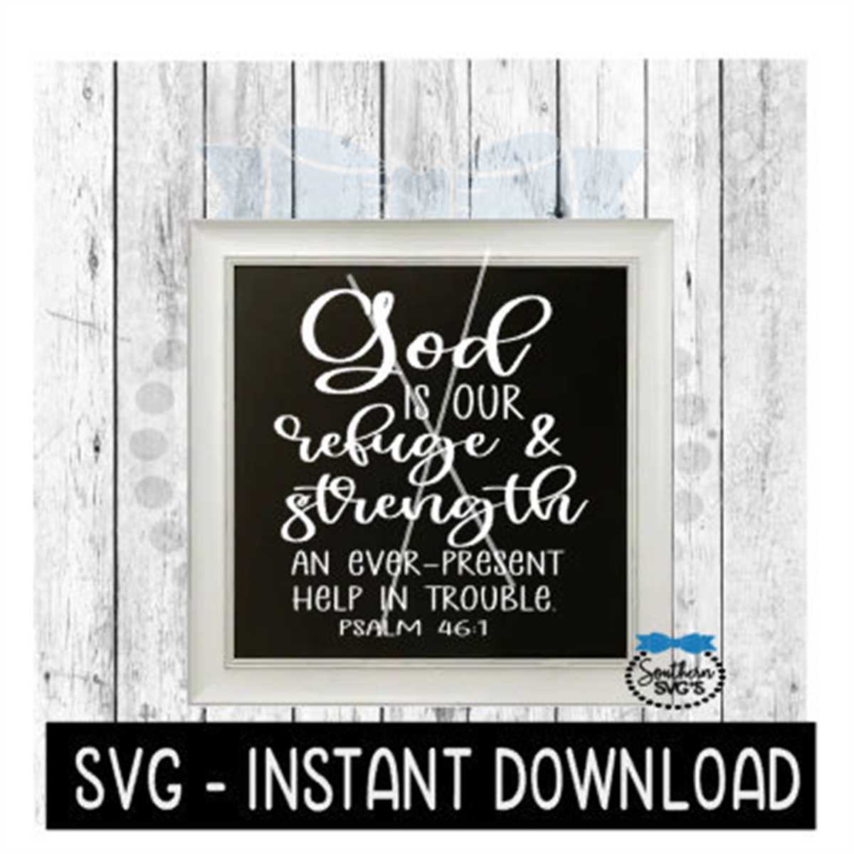 God Is Our Refuge SVG, Farmhouse Sign SVG Files, SVG Instant - Inspire ...