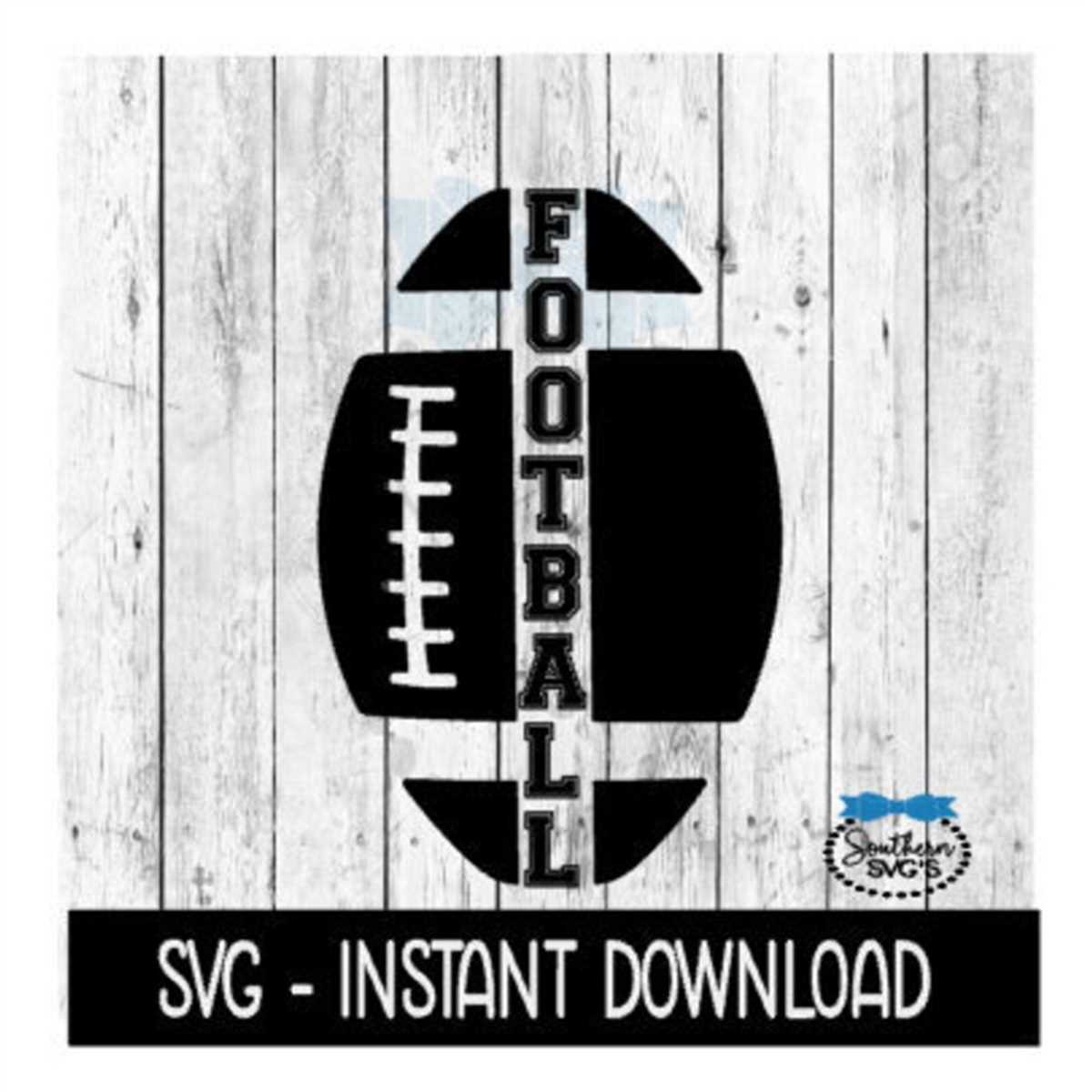 Split Football SVG, Football SVG Files, Instant Download, Cr | Inspire ...