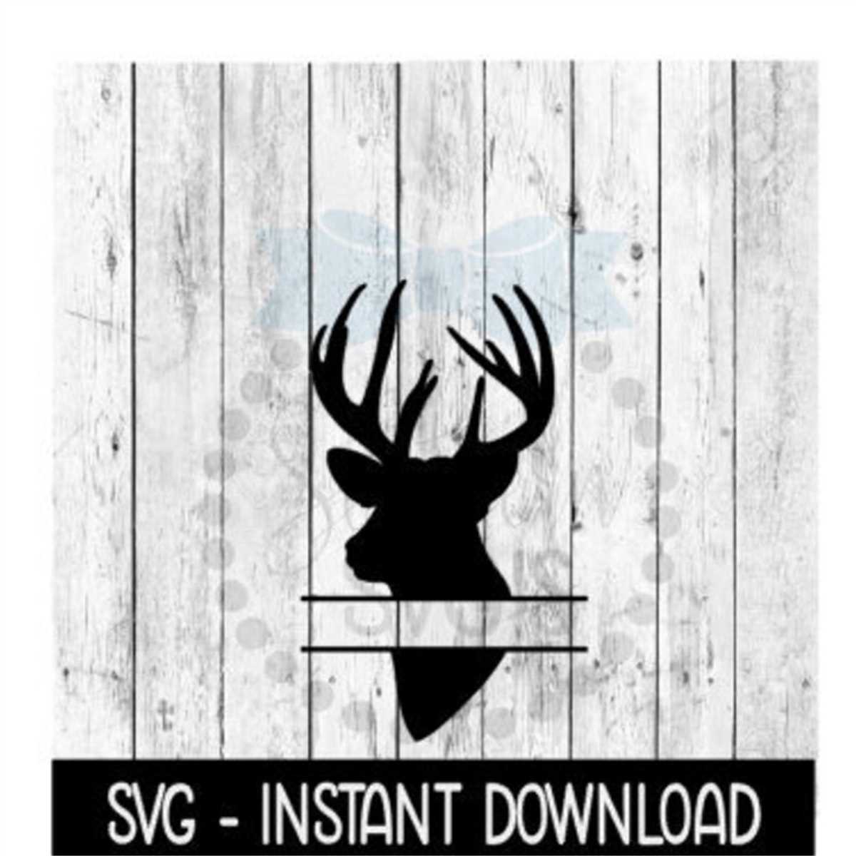 Deer Split Frame SVG, Deer SVG Files, Farmhouse Sign SVG Ins - Inspire Uplift