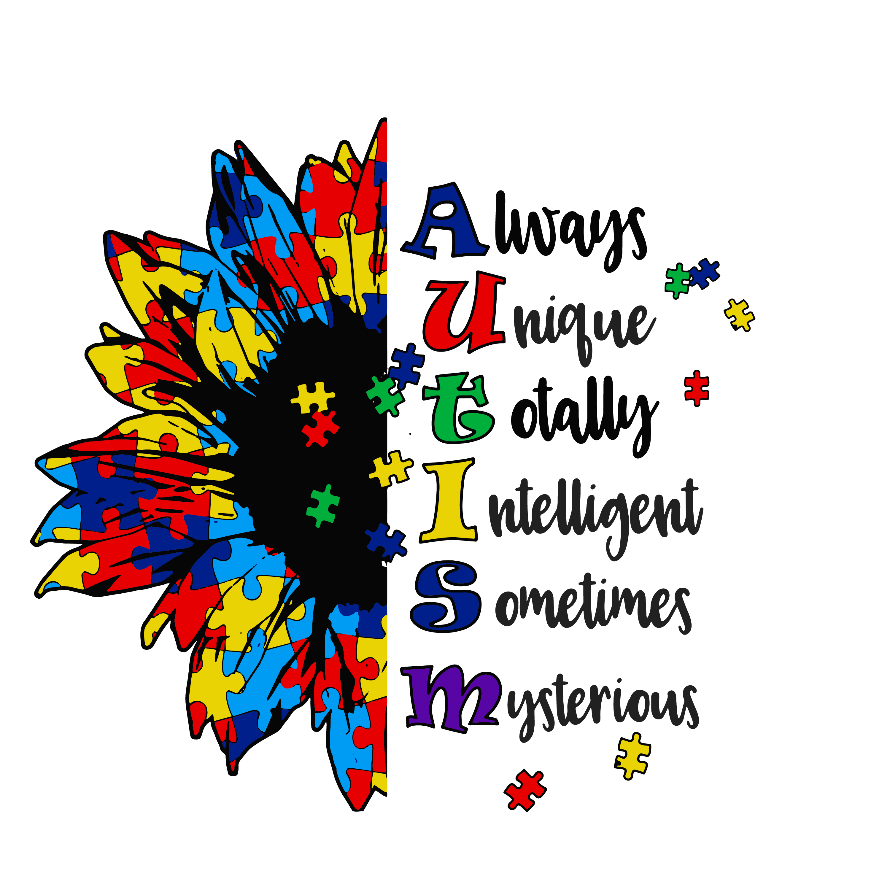 Aways Autism Awareness Svg, Autism Puzzle Piece Logo Svg, Au | Inspire ...