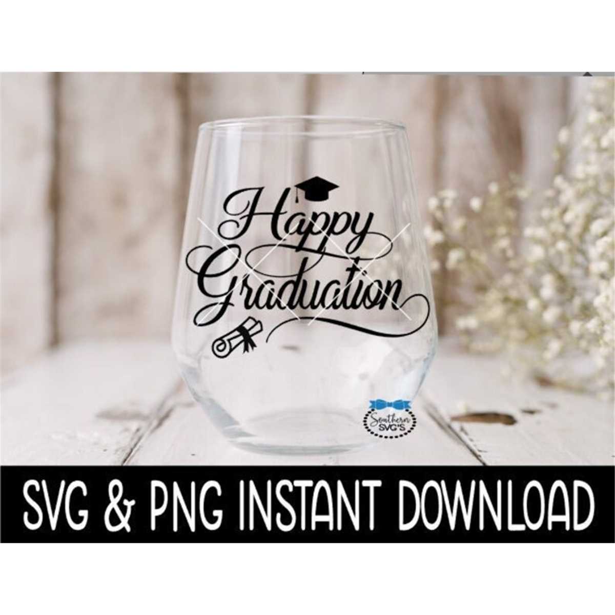Happy Graduation SVG, Graduation Favors SVG PNG Files, Insta - Inspire ...