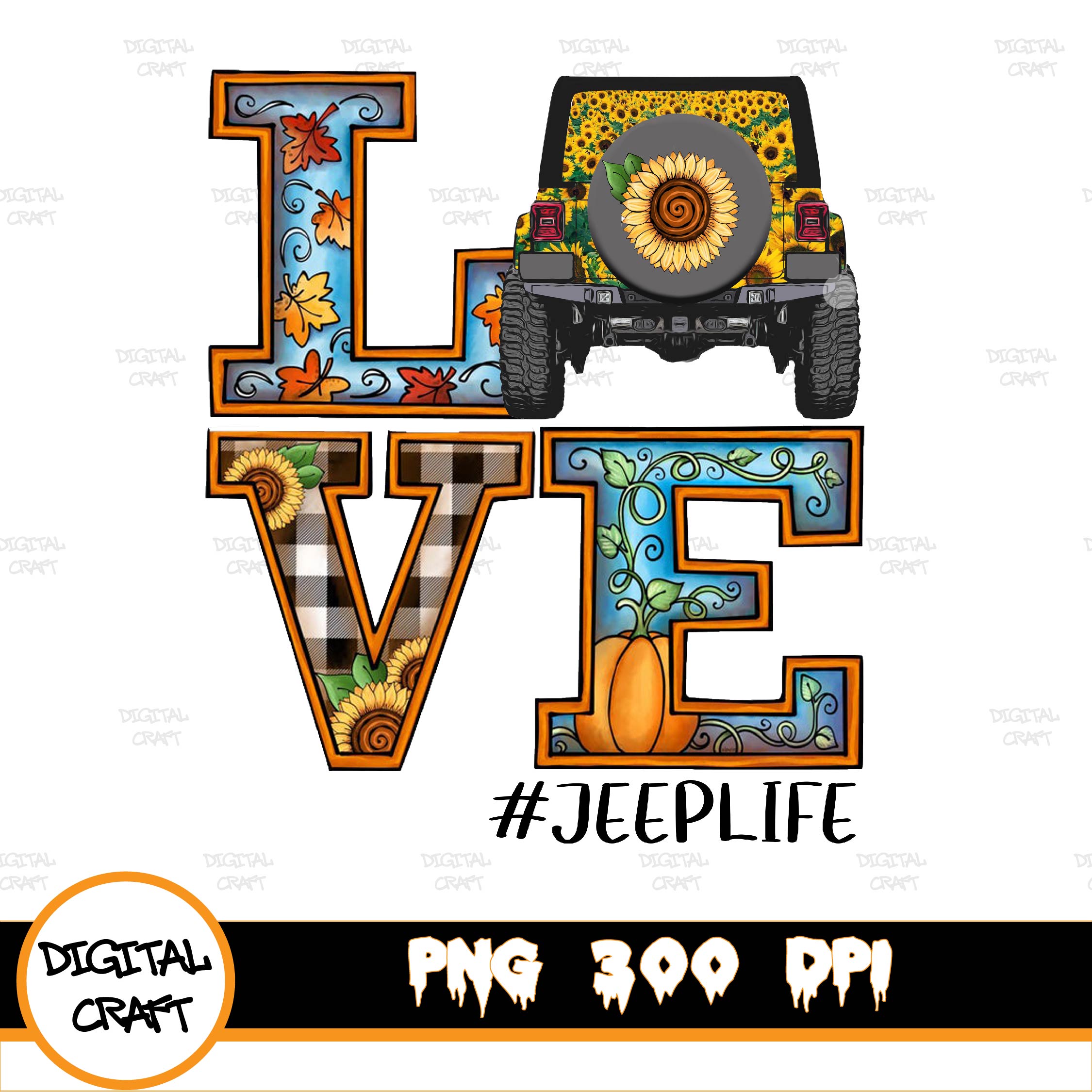 Love Jeep Life Png File, Jeep Sunflower Png, Sunflower Png, - Inspire ...