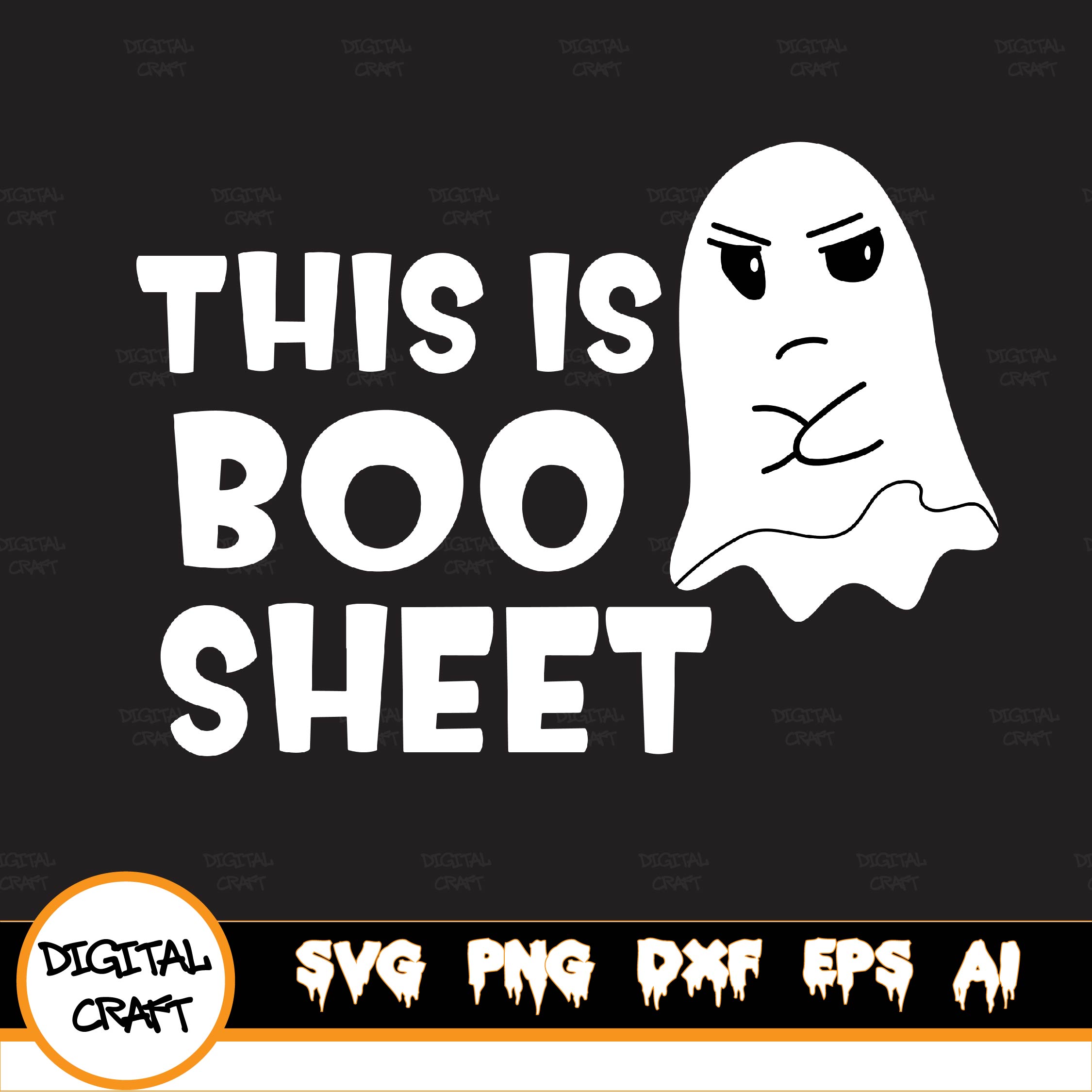 This boo sheet svg, png, dxf, eps, ai files t Svg designs | Inspire Uplift