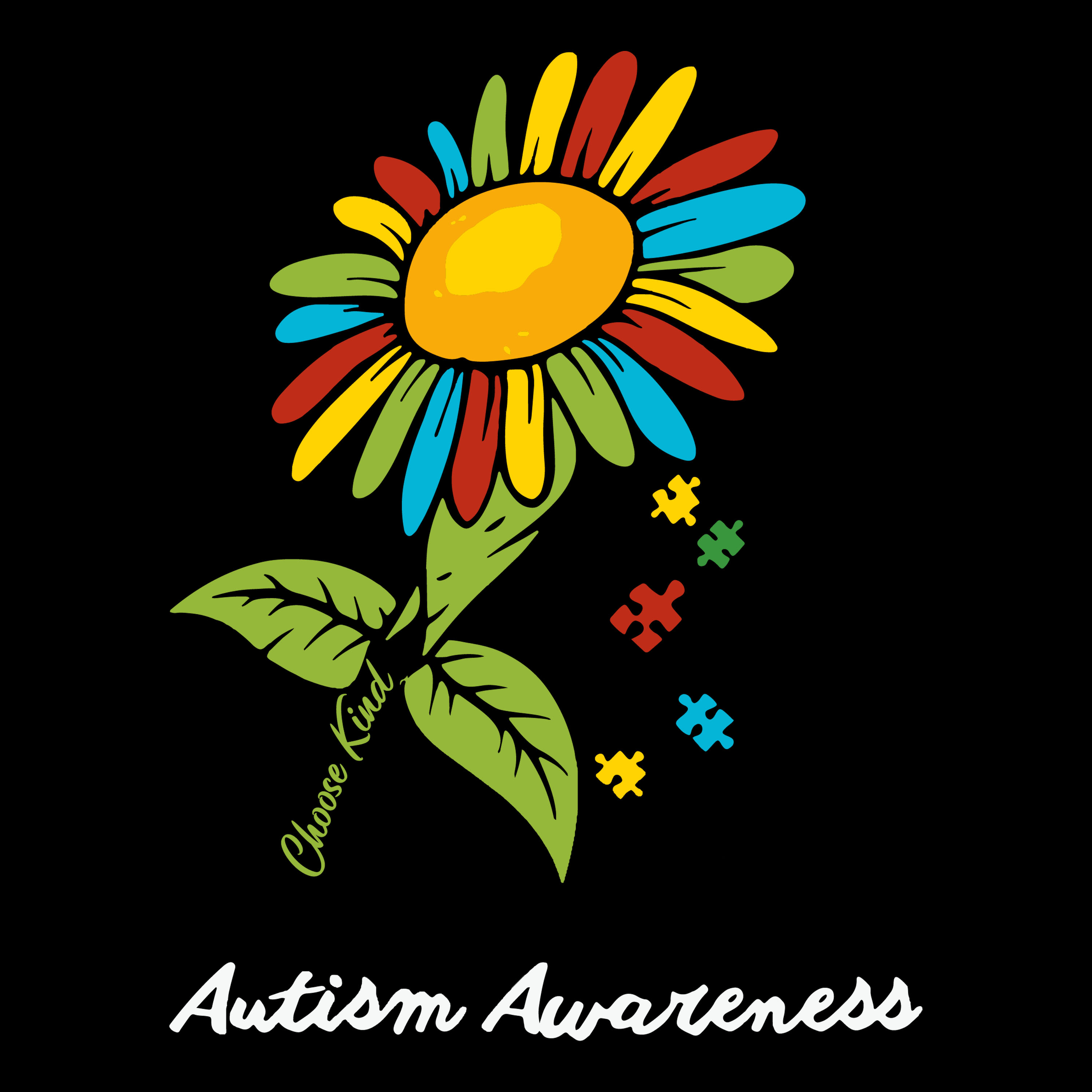Choose Kind Autism Awareness Svg, Autism Puzzle Piece Logo S | Inspire ...