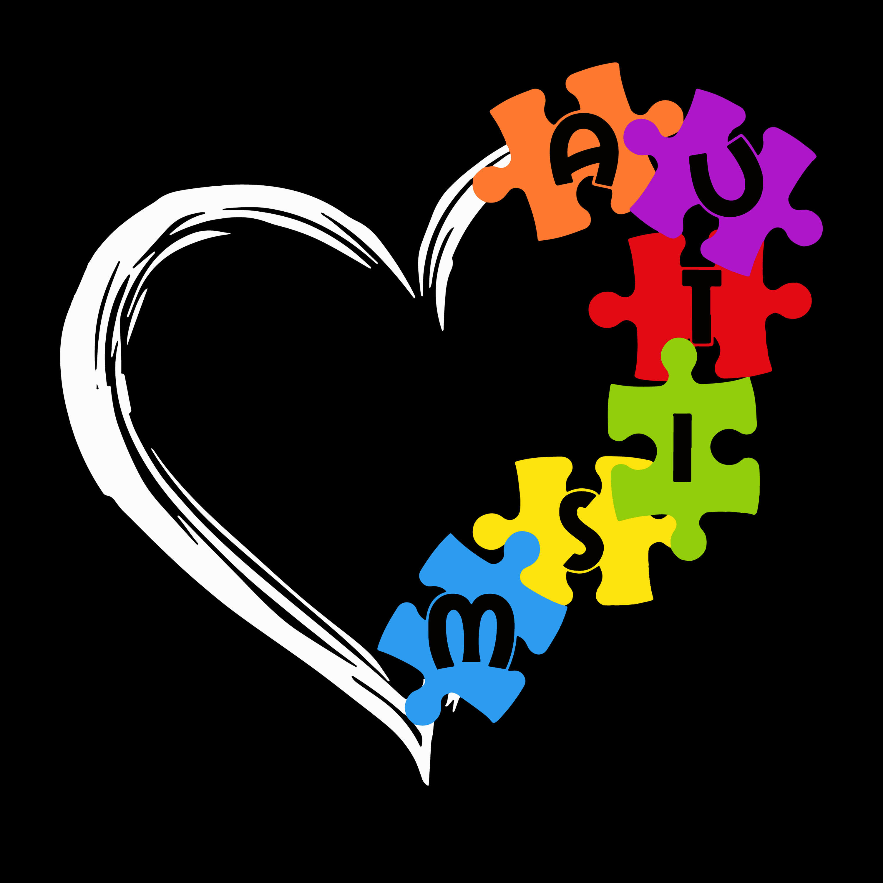 Heart Autism Awareness Svg, Autism Puzzle Piece Logo Svg, Au | Inspire ...