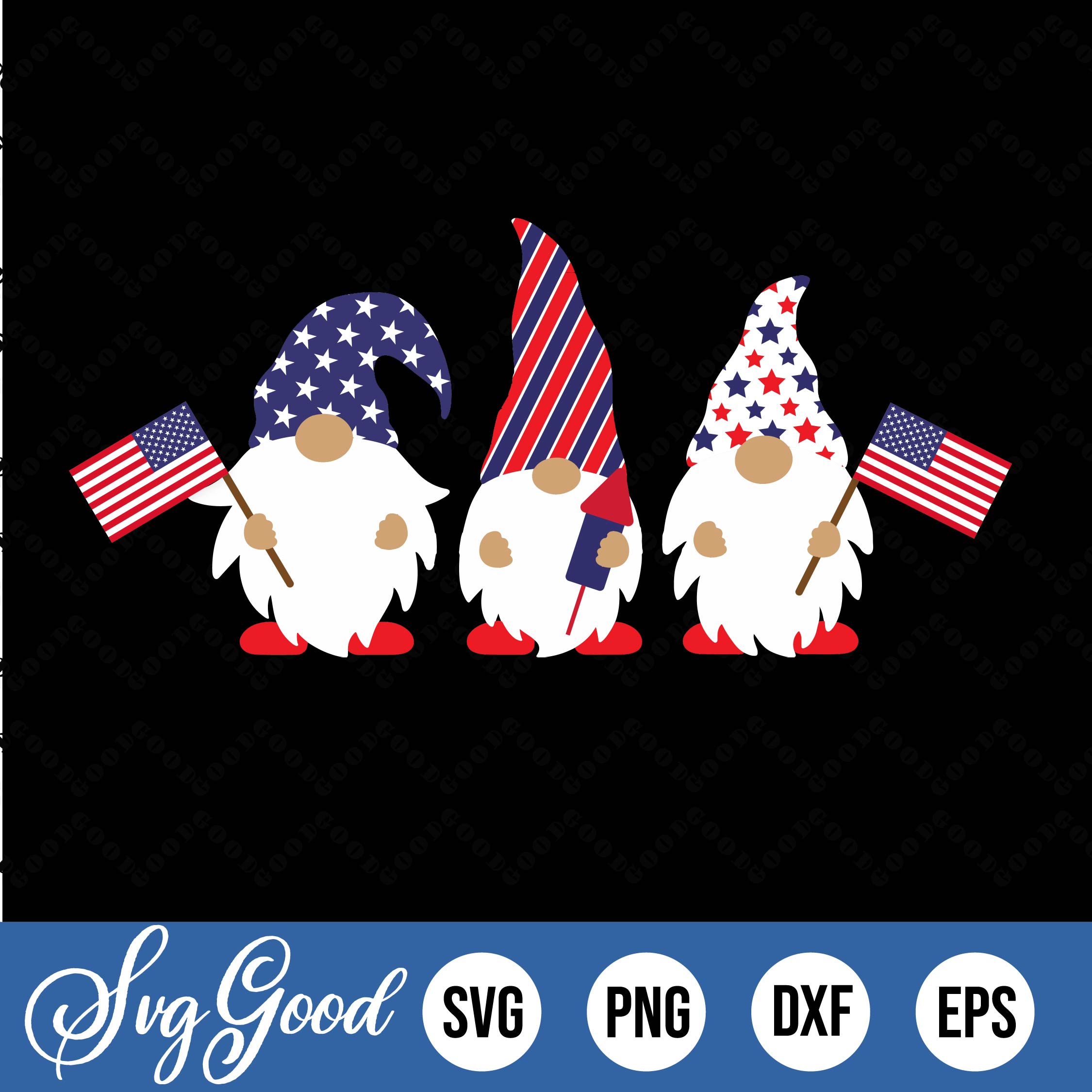 Patriotic Gnomes SVG 4th Of July Svg Independence Day Svg Am | Inspire ...