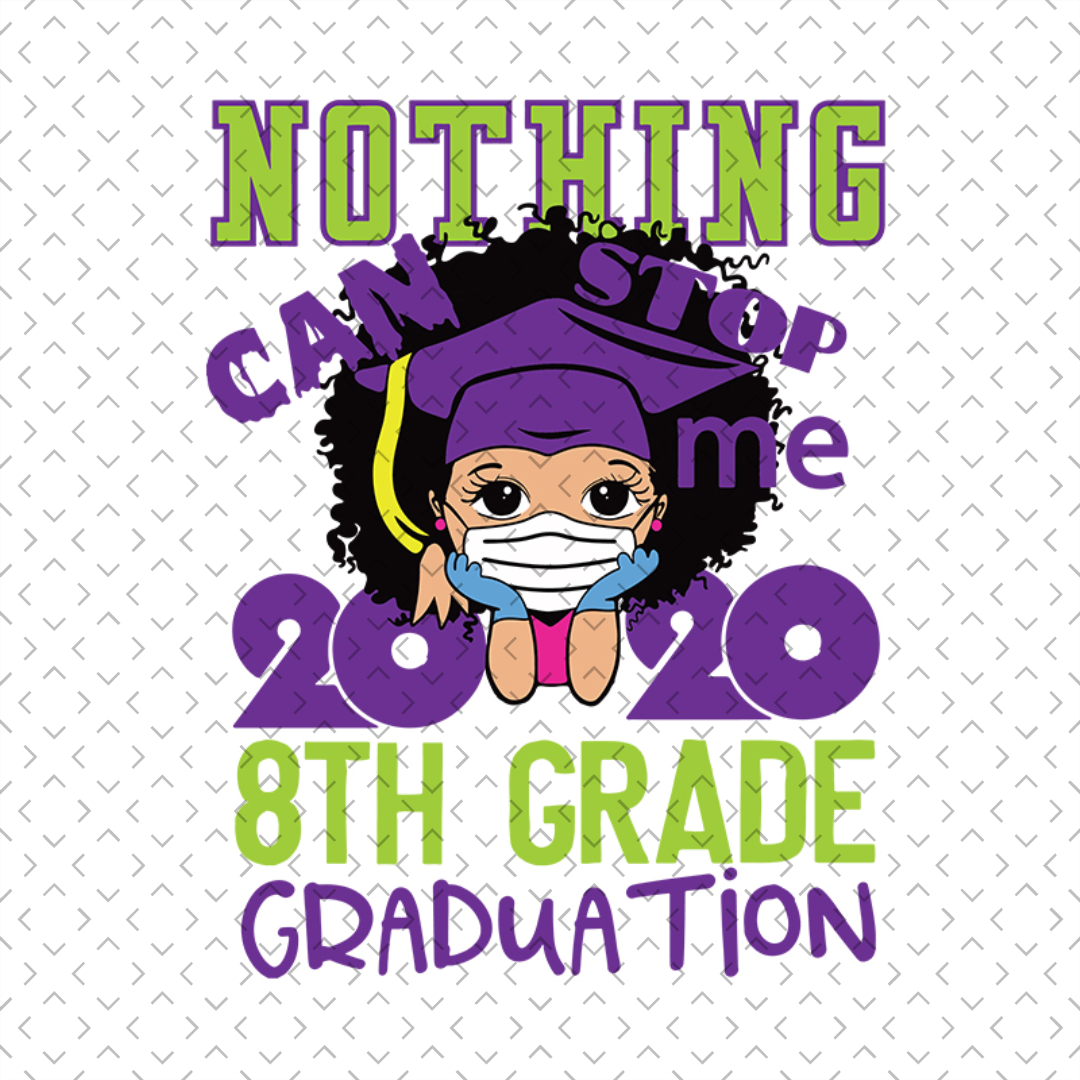 Black Kid 8th Grade Graduation Svg, Black Girl Svg, Black Qu | Inspire ...