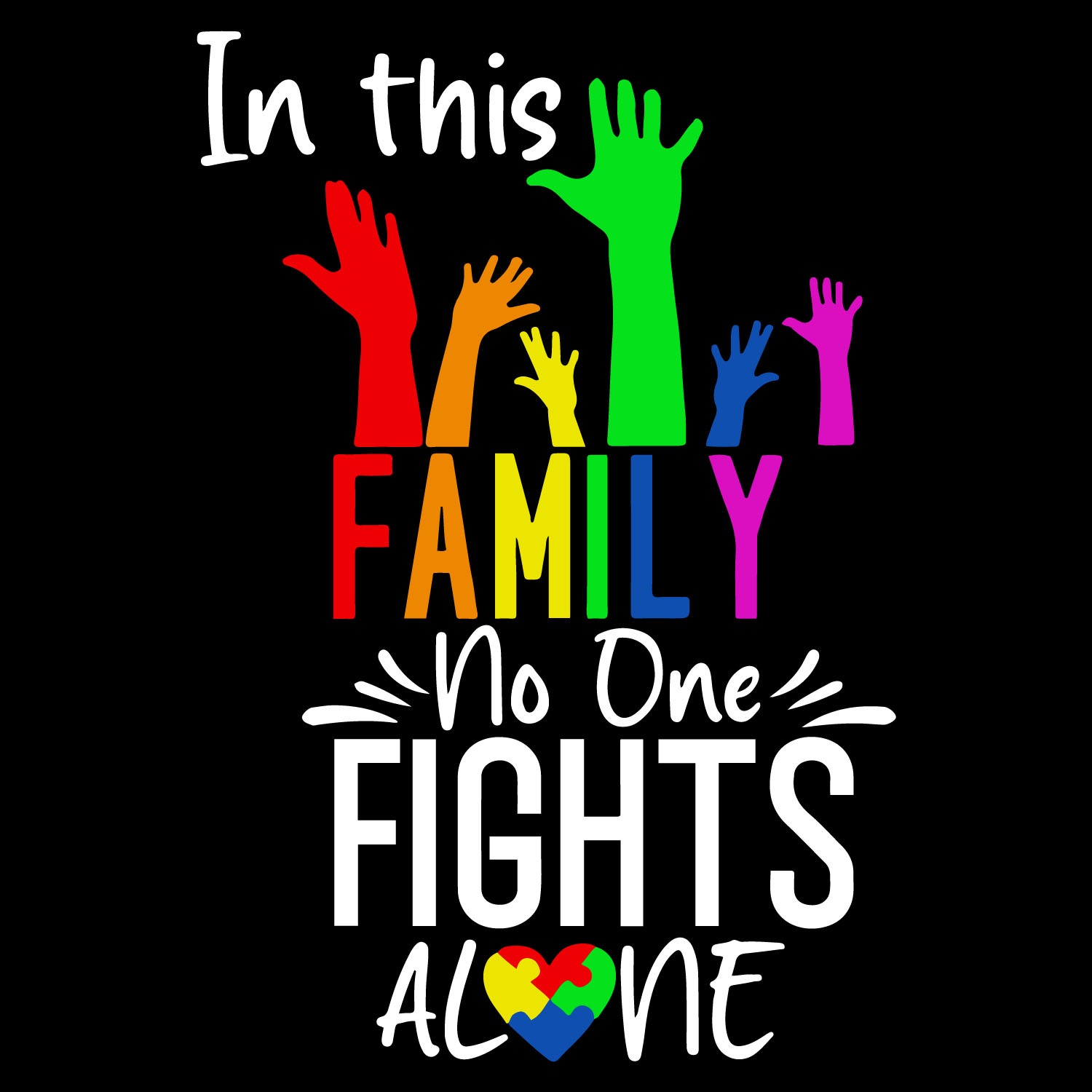 In This Family Autism Awareness Svg, Autism Puzzle Piece Log | Inspire ...