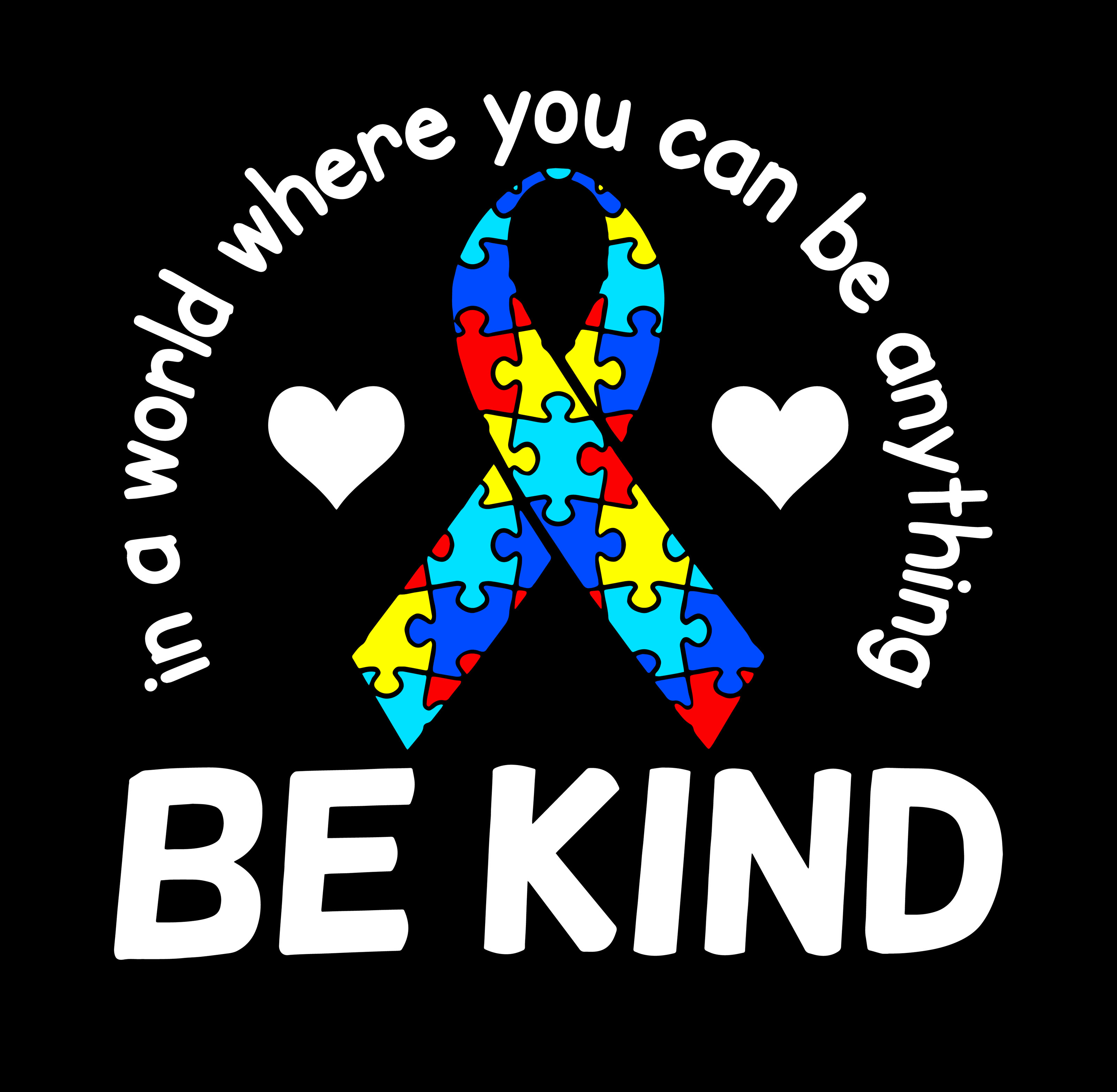 Be Kind Autism Awareness Svg, Autism Puzzle Piece Logo Svg, - Inspire ...