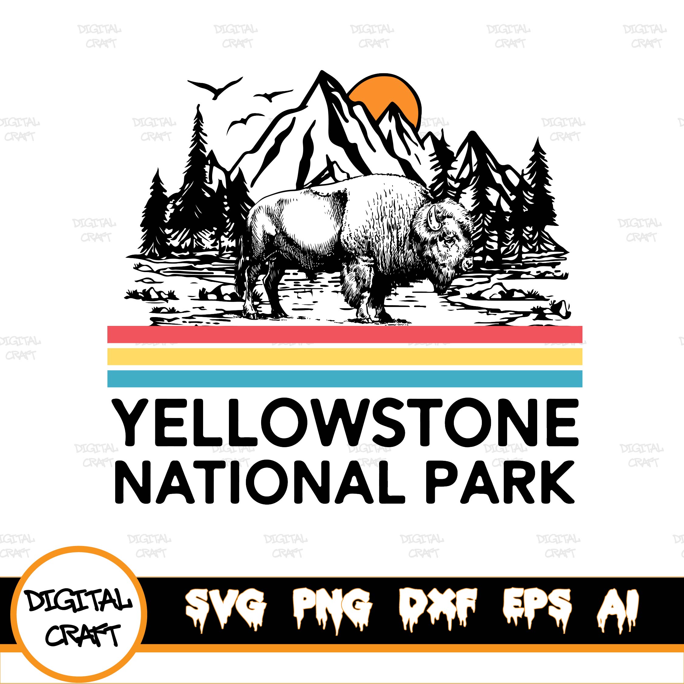 Yellowstone National Park Digital Download | Inspire Uplift