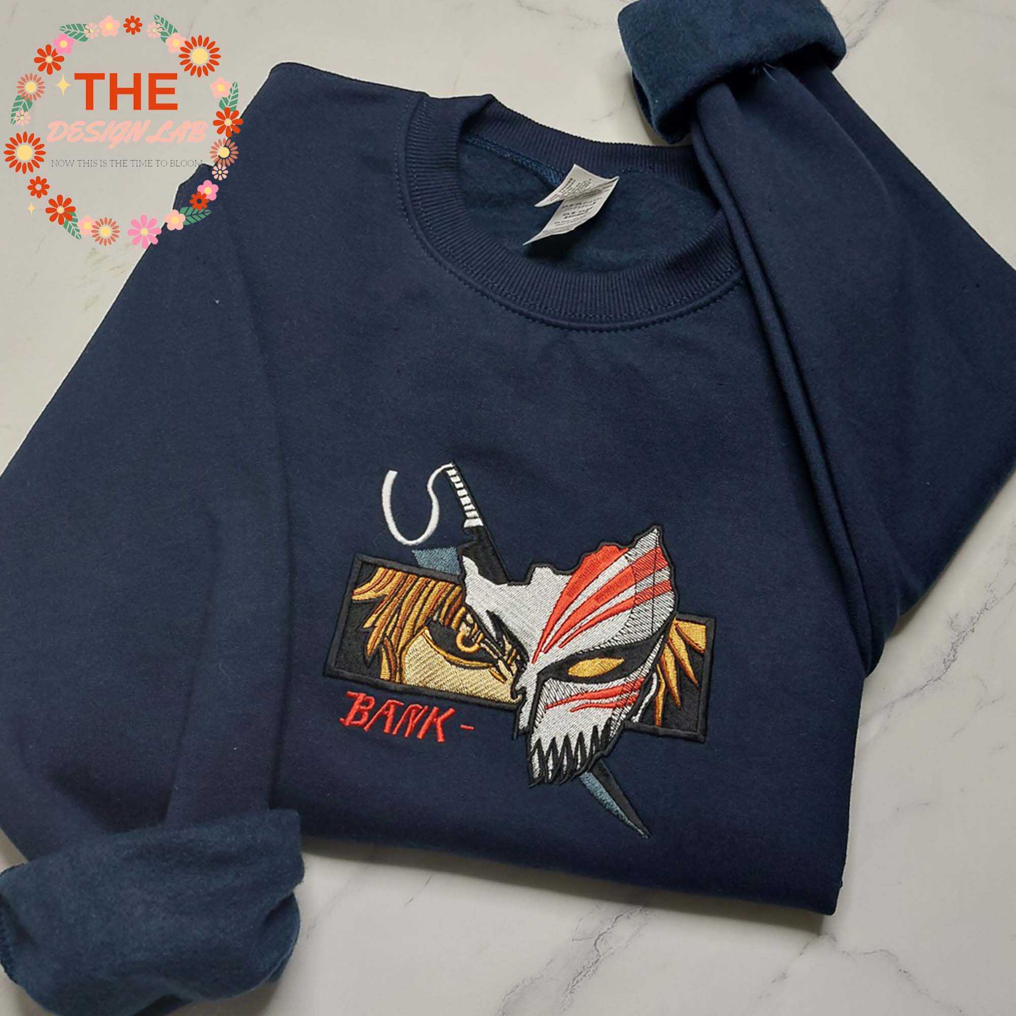 Ichigo Embroidered Sweatshirt, Bleach Anime Embroidered Swea | Inspire ...