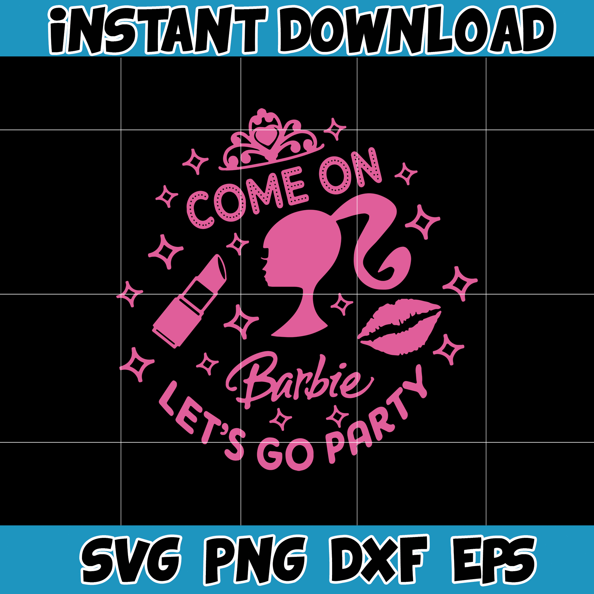 Birthday Barbie Girl Svg, Birthday Party Svg, Party Girl Svg - Inspire ...