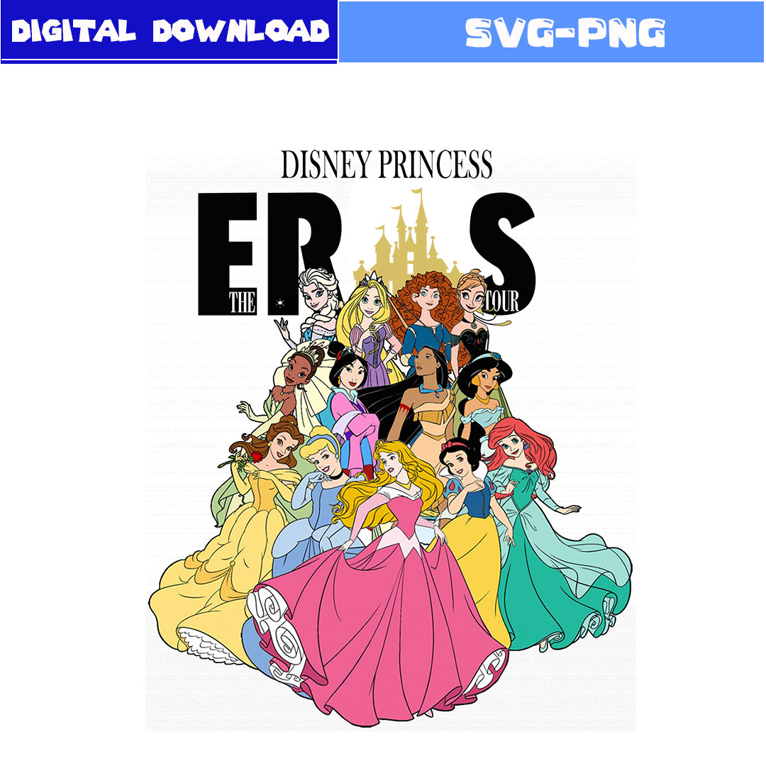 The Eras Tour Svg, Princess Eras Tour Svg, Princess Svg, Dis - Inspire ...