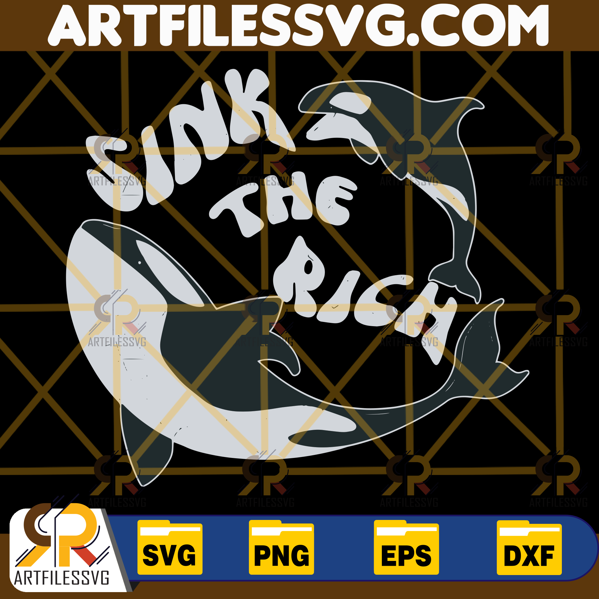 Sink The Rich Svg, Gladis the Orca Svg, Be Like Gladis the Y | Inspire ...