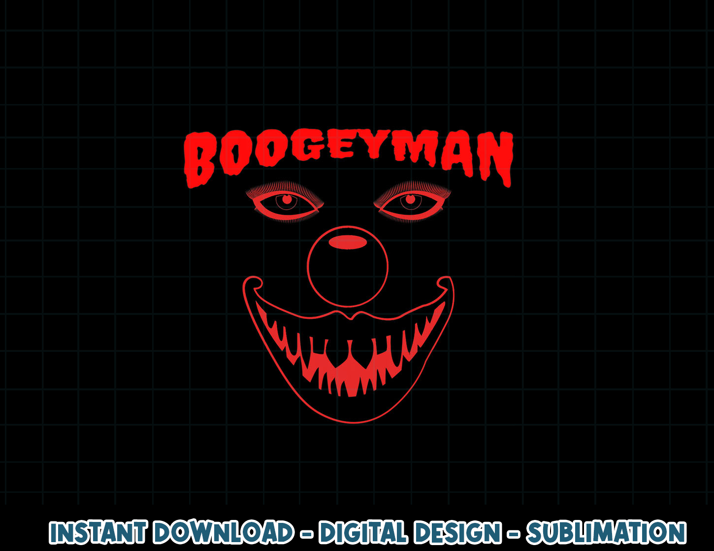 Boogeyman Funny Creepy Clown Halloween Costume png, sublimat | Inspire ...