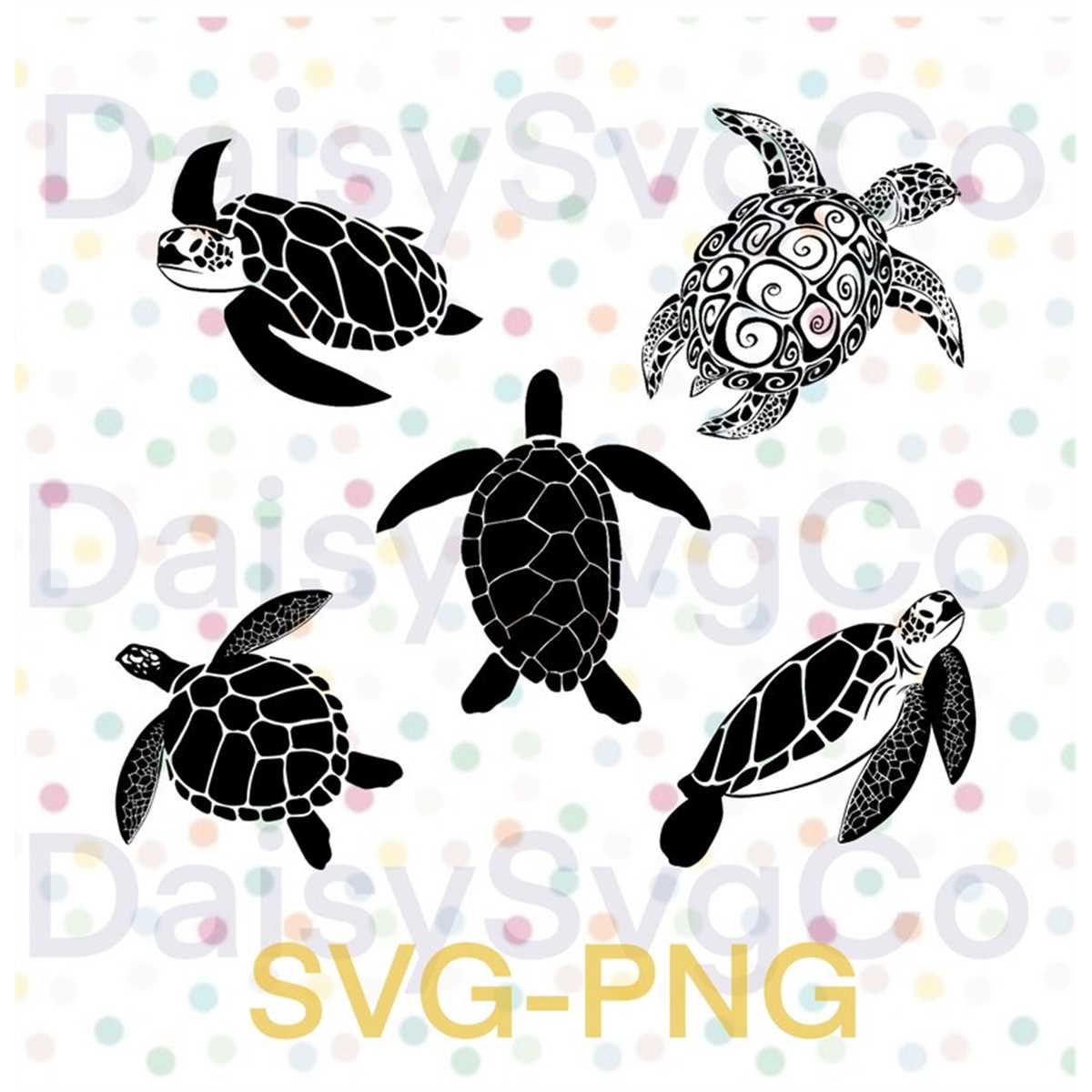 Sea Turtle Bundle SVG Instant Download | Inspire Uplift