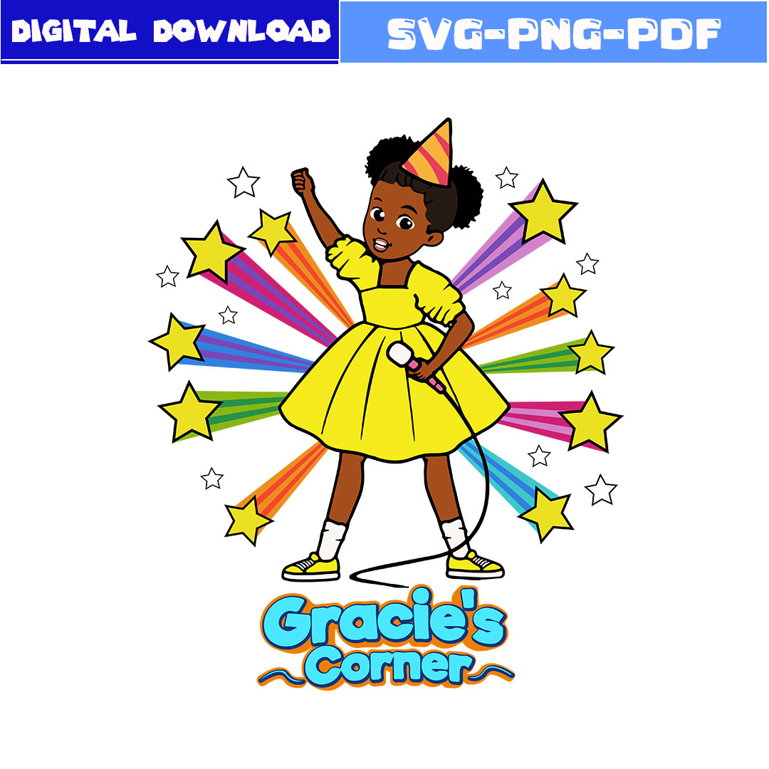 Gracie's Girl Birthday Svg, Gracie's Corner Birthday Clipart - Inspire ...