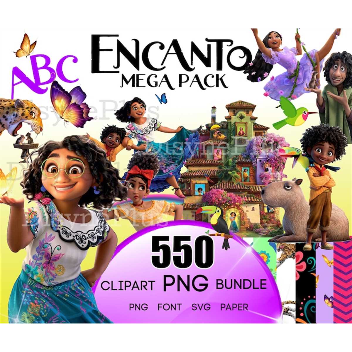 Encanto PNG, Encanto SVG, Encanto Clipart, Vibrant Images fo | Inspire ...