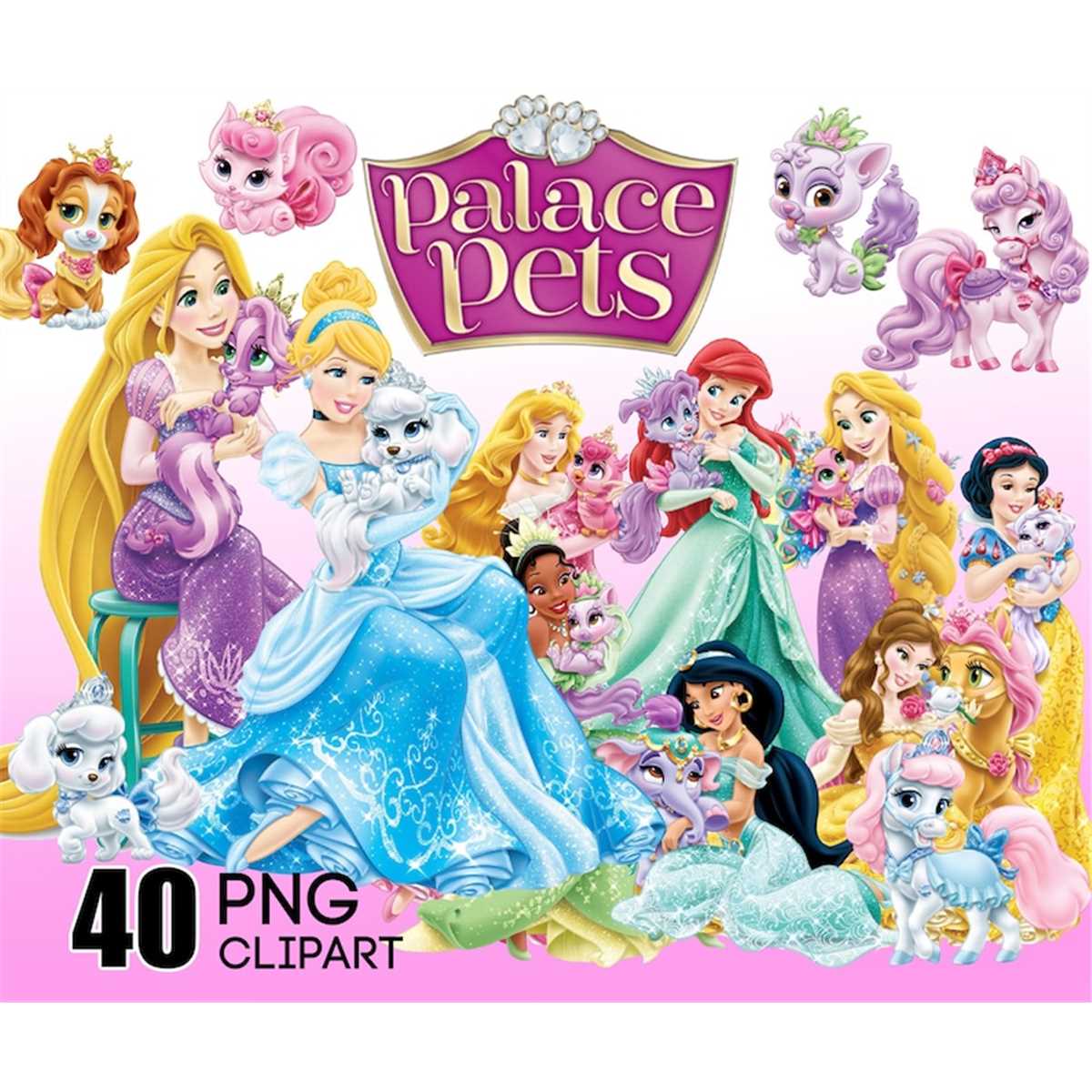 Princess Clipart, Princess Pets PNG, Princess Palace Pets PN | Inspire ...