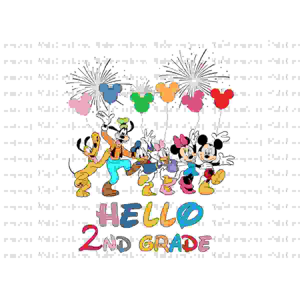 Hello 2nd Grade Svg, First Day of School, Back To School Svg - Inspire ...