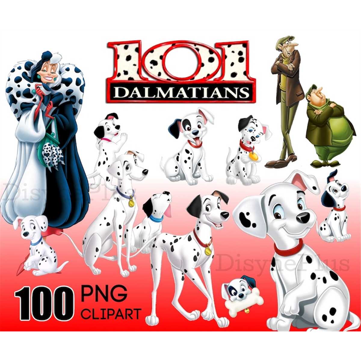 101 Dalmatians Clipart, 101 Dalmations PNG, Cruella PNG, Cru | Inspire ...