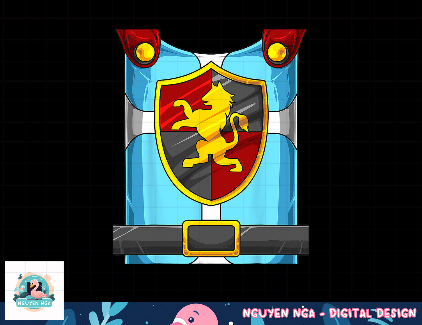 Cool Medieval Knight Finny Lazy DIY Halloween Costume Gift | Inspire Uplift