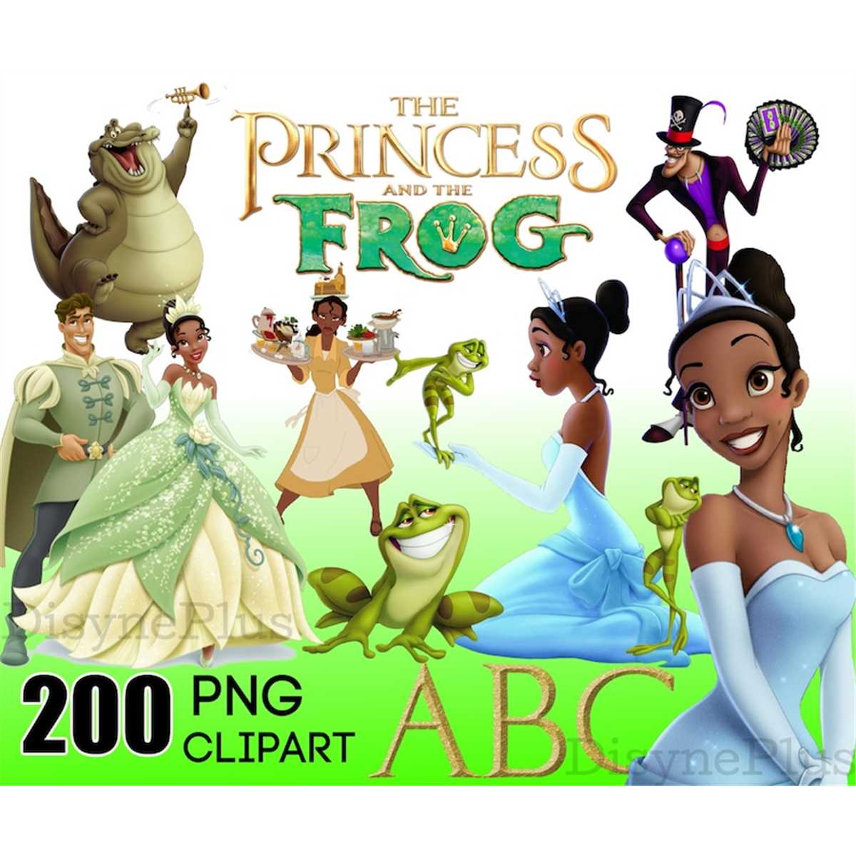 Princess and the Frog PNG, Tiana Clipart, Princess PNG, Tian - Inspire ...