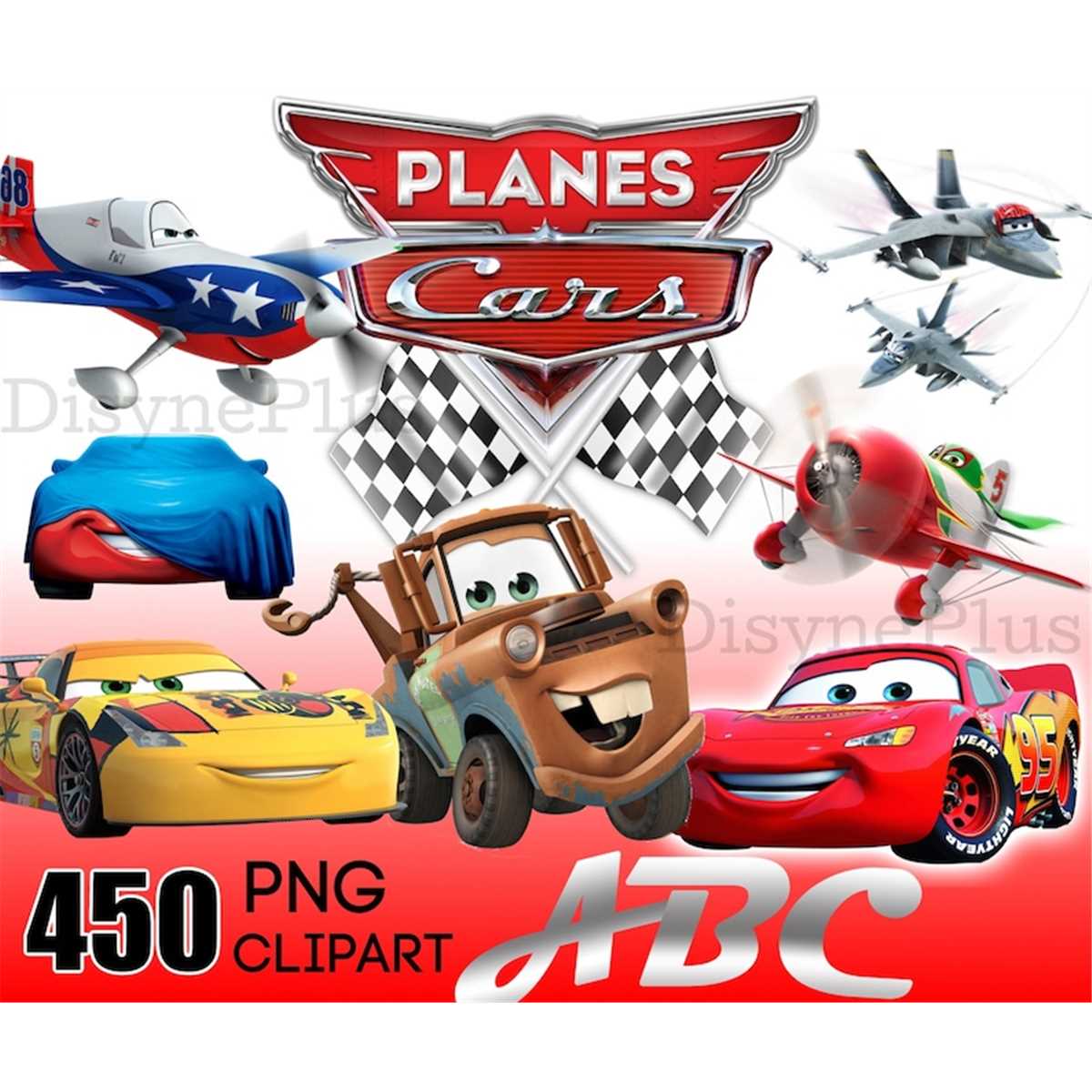 Cars PNG, Planes Clipart, Instant Digital Download, lightnin | Inspire ...