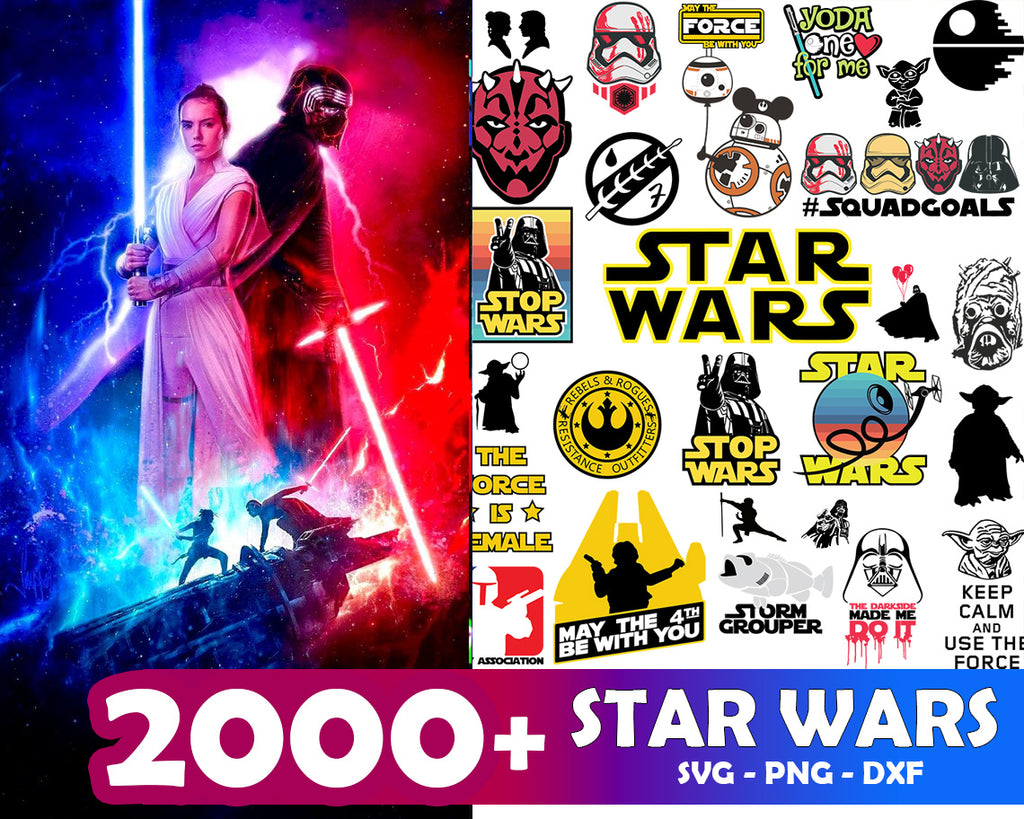 Star Wars SVG, Darth Vader SVG, Mandalorian SVG, Star Wars F | Inspire ...