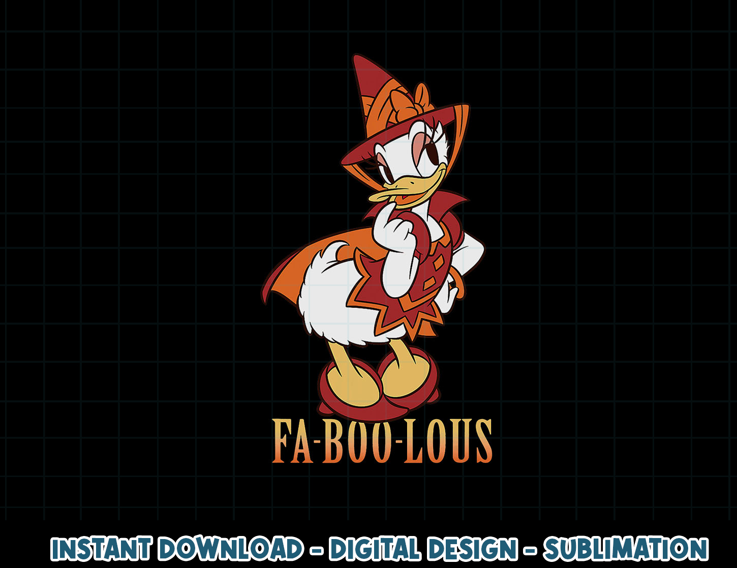 Disney Halloween Daisy Duck Witch Costume Fa-BOO-Lous png, s - Inspire ...