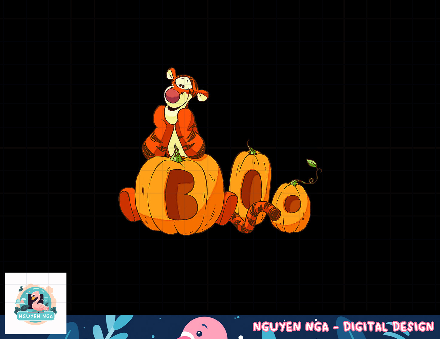 Disney Halloween Tigger Boo Pumpkins png, sublimation copy - Inspire Uplift
