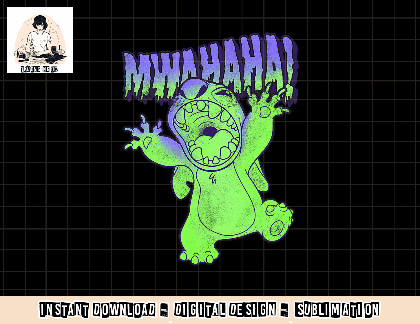 Disney Lilo & Stitch Halloween Stitch Mwahaha png, sublimati - Inspire ...