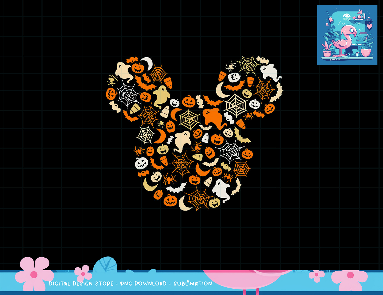 Disney Mickey Mouse Halloween Ghosts Pumpkins Spiders png, s | Inspire ...