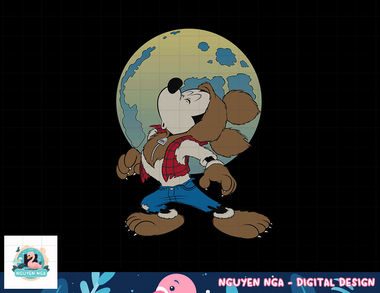 Disney Mickey Mouse Werewolf Halloween Costume png, sublimat | Inspire ...