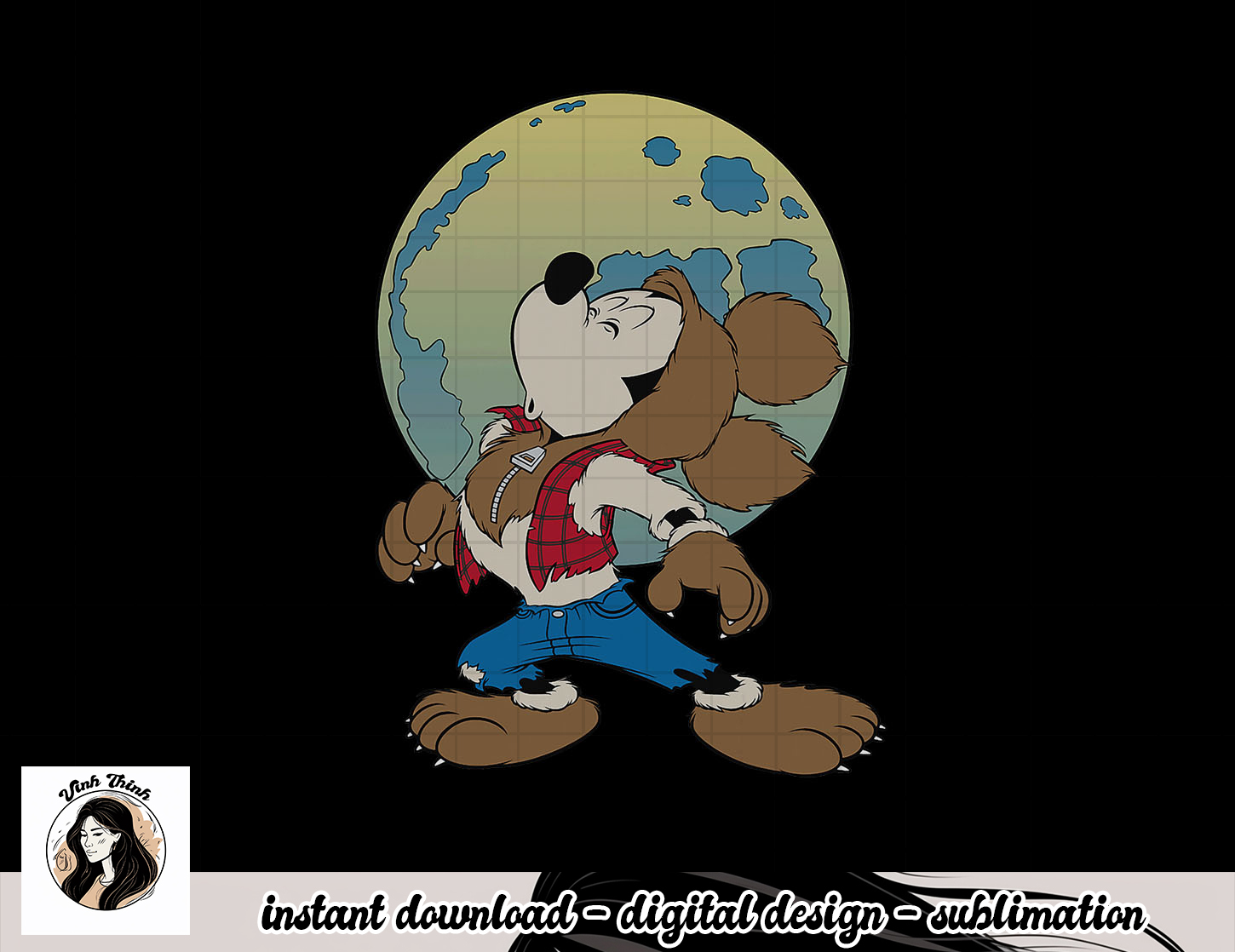 Disney Mickey Mouse Werewolf Halloween Costume png, sublimat - Inspire ...