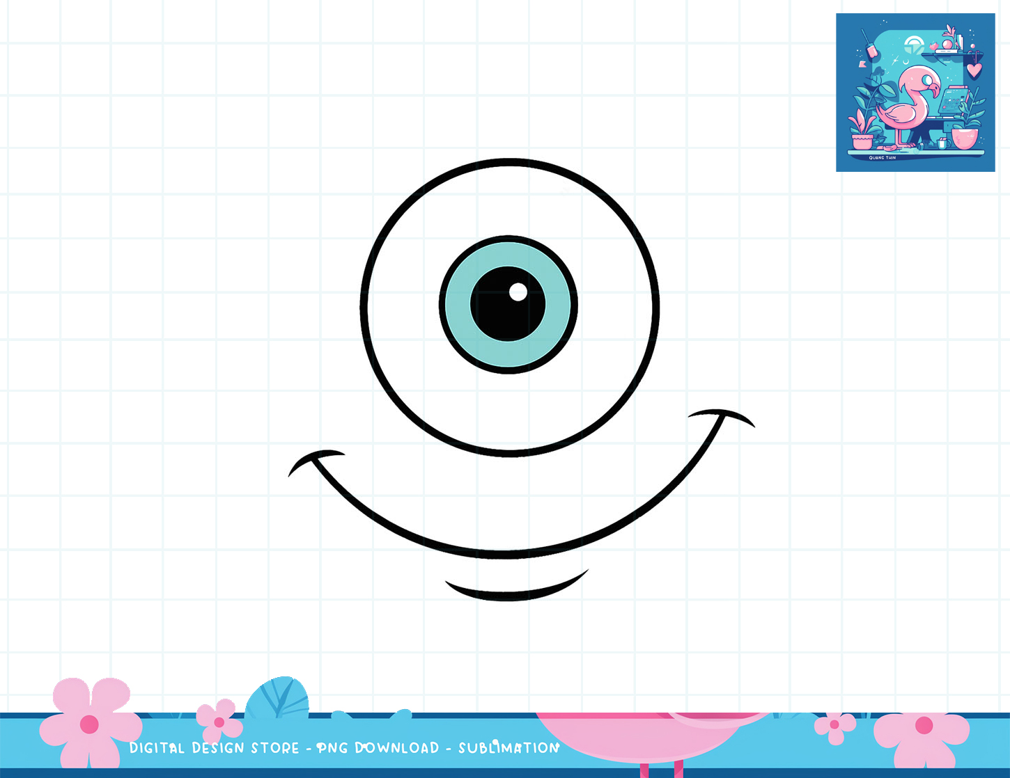 Disney Monsters Inc. Mike Eye Halloween png, sublimation cop | Inspire ...