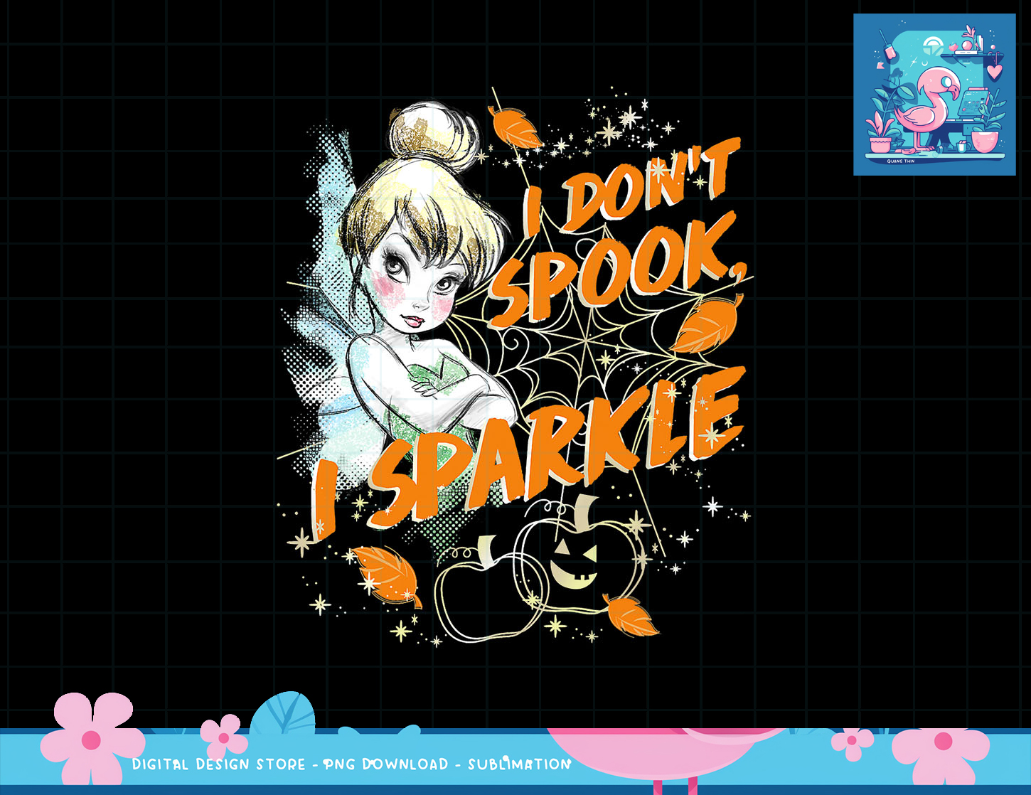 Disney Peter Pan Tinkerbell Halloween Sparkle png, sublimati - Inspire ...