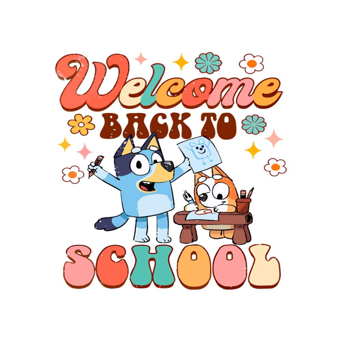 Bluey Welcome Back To School SVG, Back To School SVG, Bluey - Inspire ...