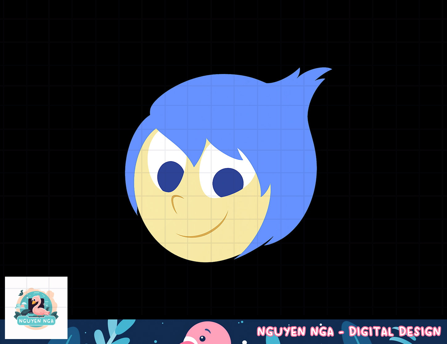 Disney Pixar Inside Out Joy Face Halloween png, sublimation | Inspire ...