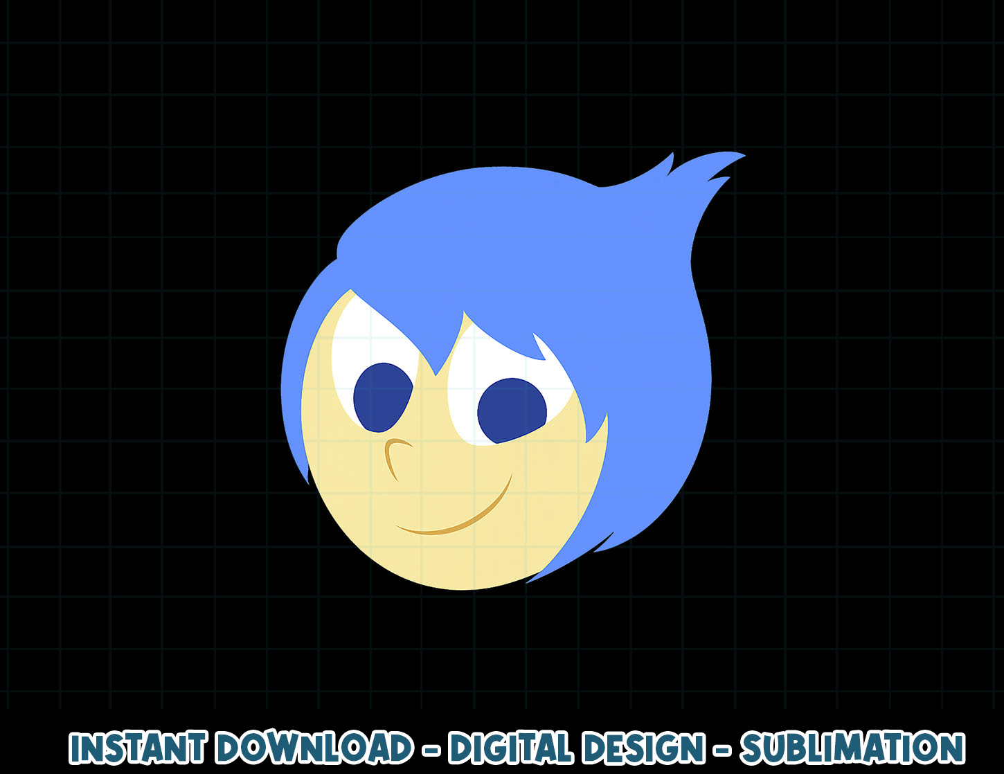 Disney Pixar Inside Out Joy Face Halloween png, sublimation | Inspire ...