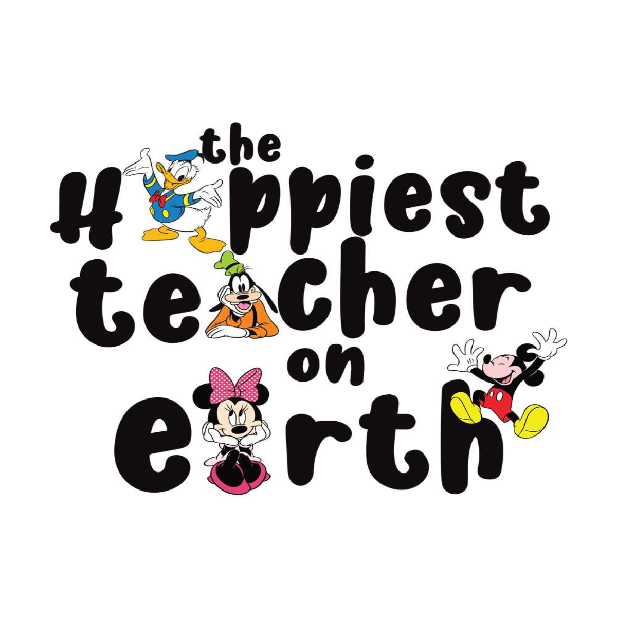 Happiest Teacher On Earth SVG Disney Teacher SVG Cricut File | Inspire ...