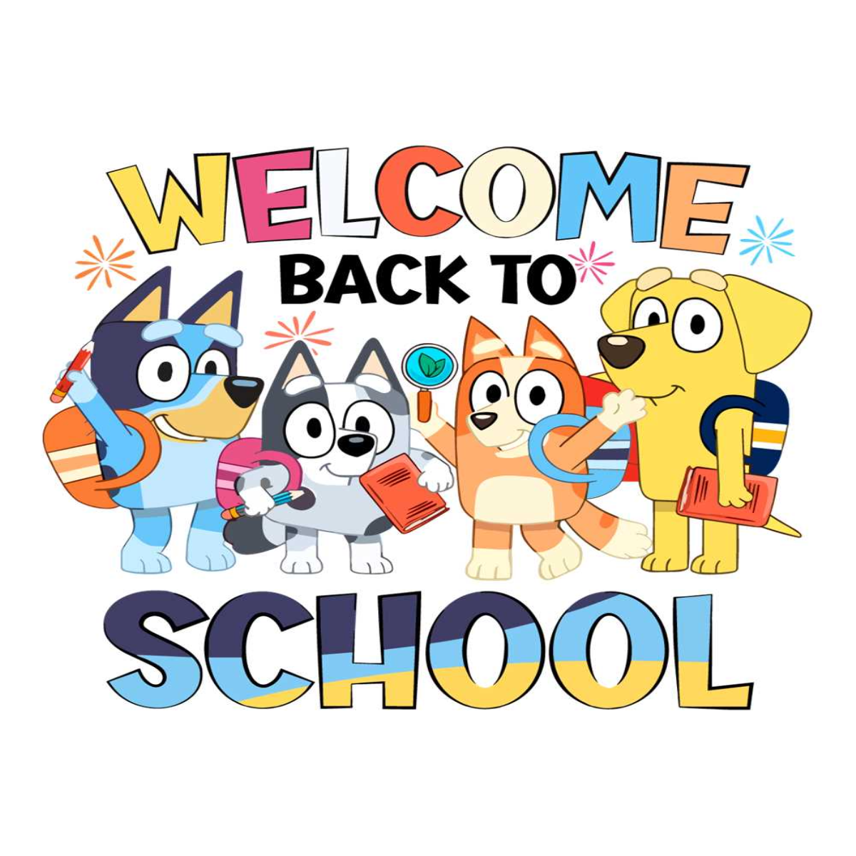 Funny Bluey Family Welcome Back To School SVG, Back To Schoo | Inspire ...