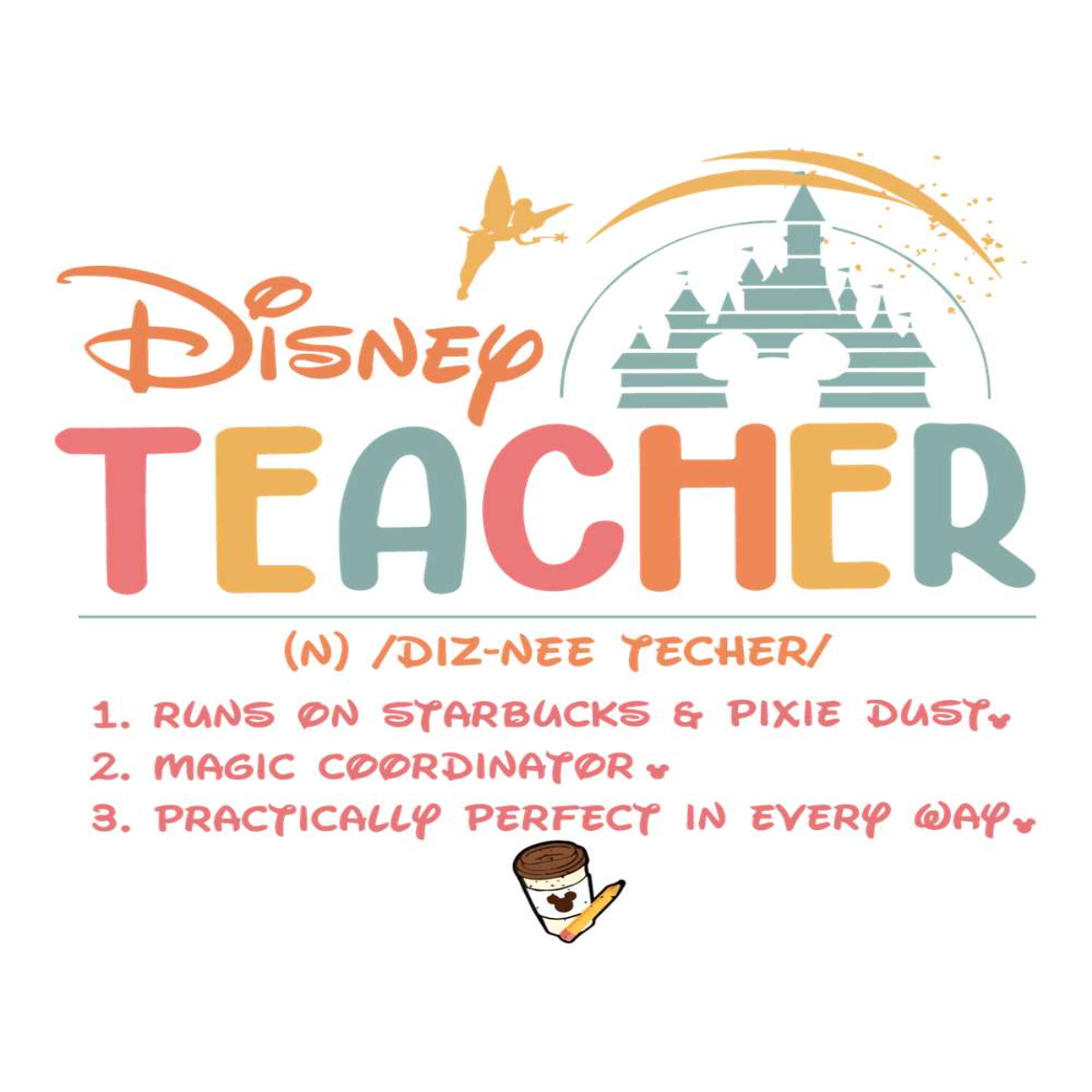 Disney Teacher Definition SVG Disney Back To School SVG, Bac | Inspire ...